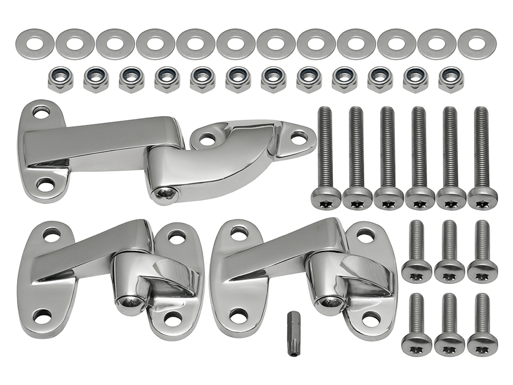 Hinge Kit Safari Door (3 hinges-fitting) S/Steel - DA1392 | Rimmer Bros