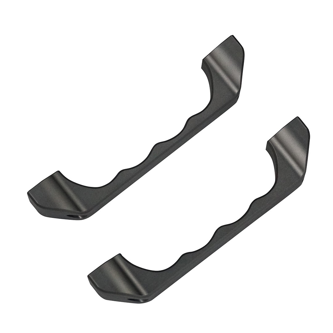 Defender Interior Door Handle Gun Metal Grey Aluminium (Pair ...