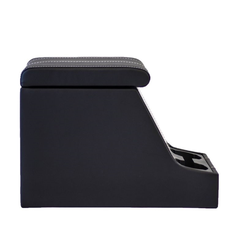 Cubby Box Premium XL Black Leather White Stitch - EXT024PREMBLWS ...
