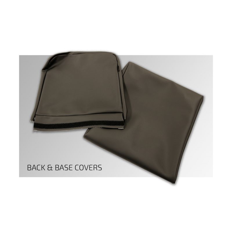 Inward Facing Tip Up Covers Single Seat Black Vinyl - EXT051BV - Exmoor ...