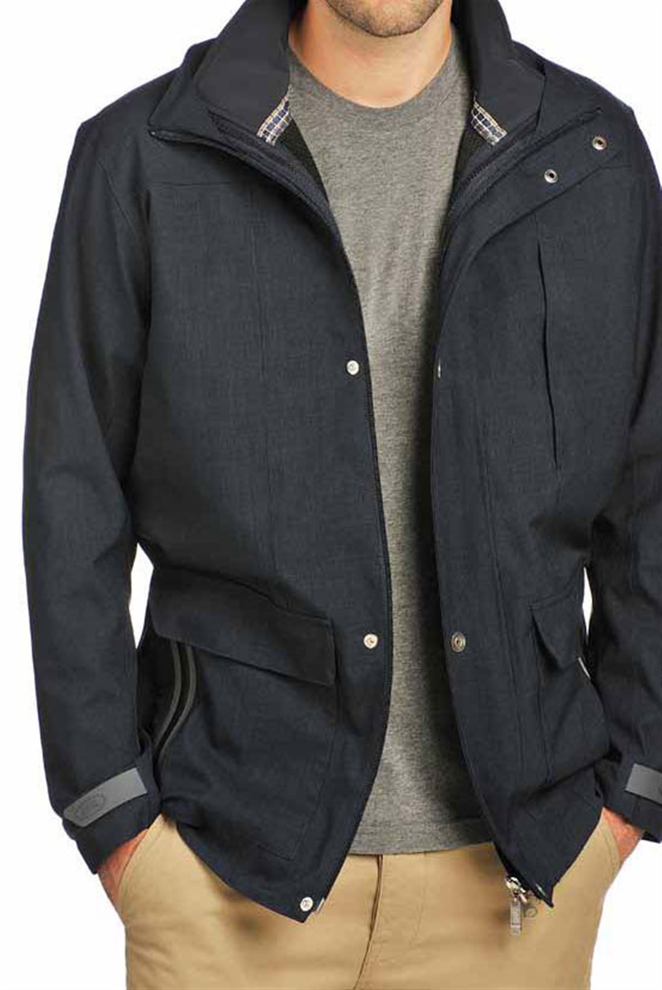 Genuine Land Rover Mens Terrain Jacket - Navy - L - LRSS12WJ2L
