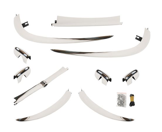 Stainless Steel Bumper Set - Jaguar E-Type S2 - RJ1092 | Rimmer Bros