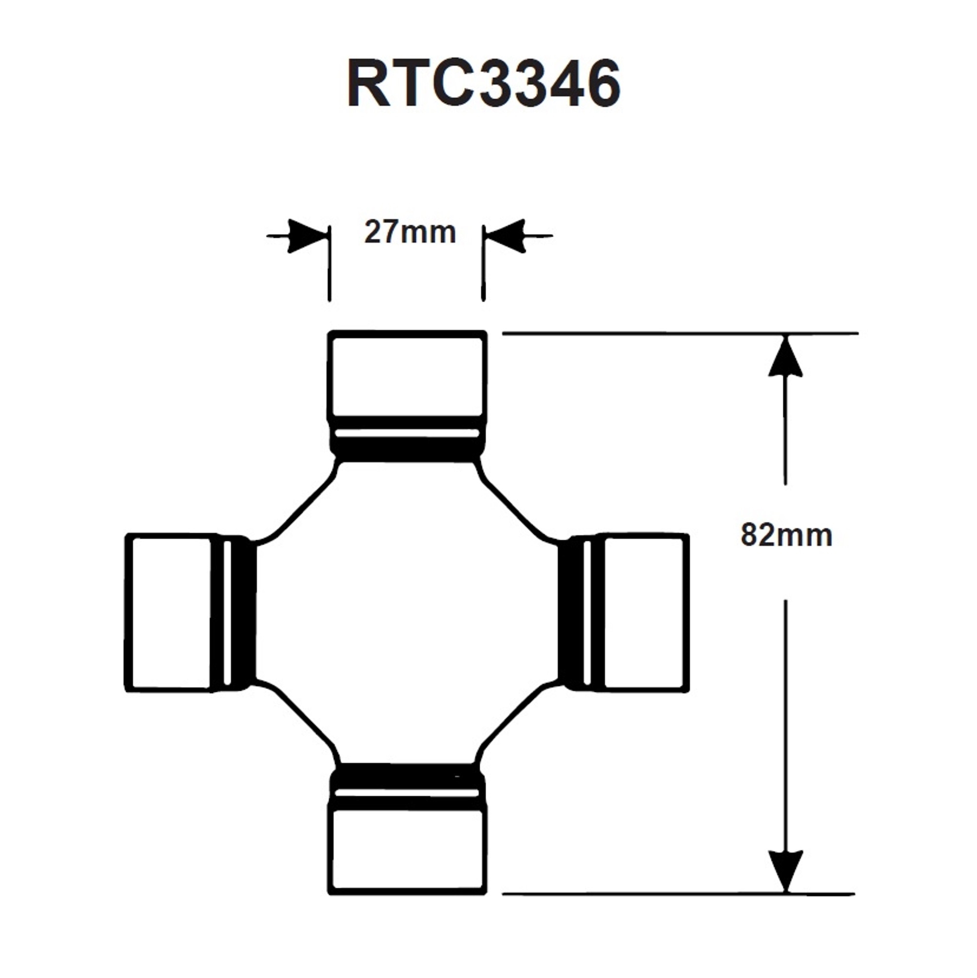Genuine Land Rover Universal Joint - RTC3346 | Rimmer Bros