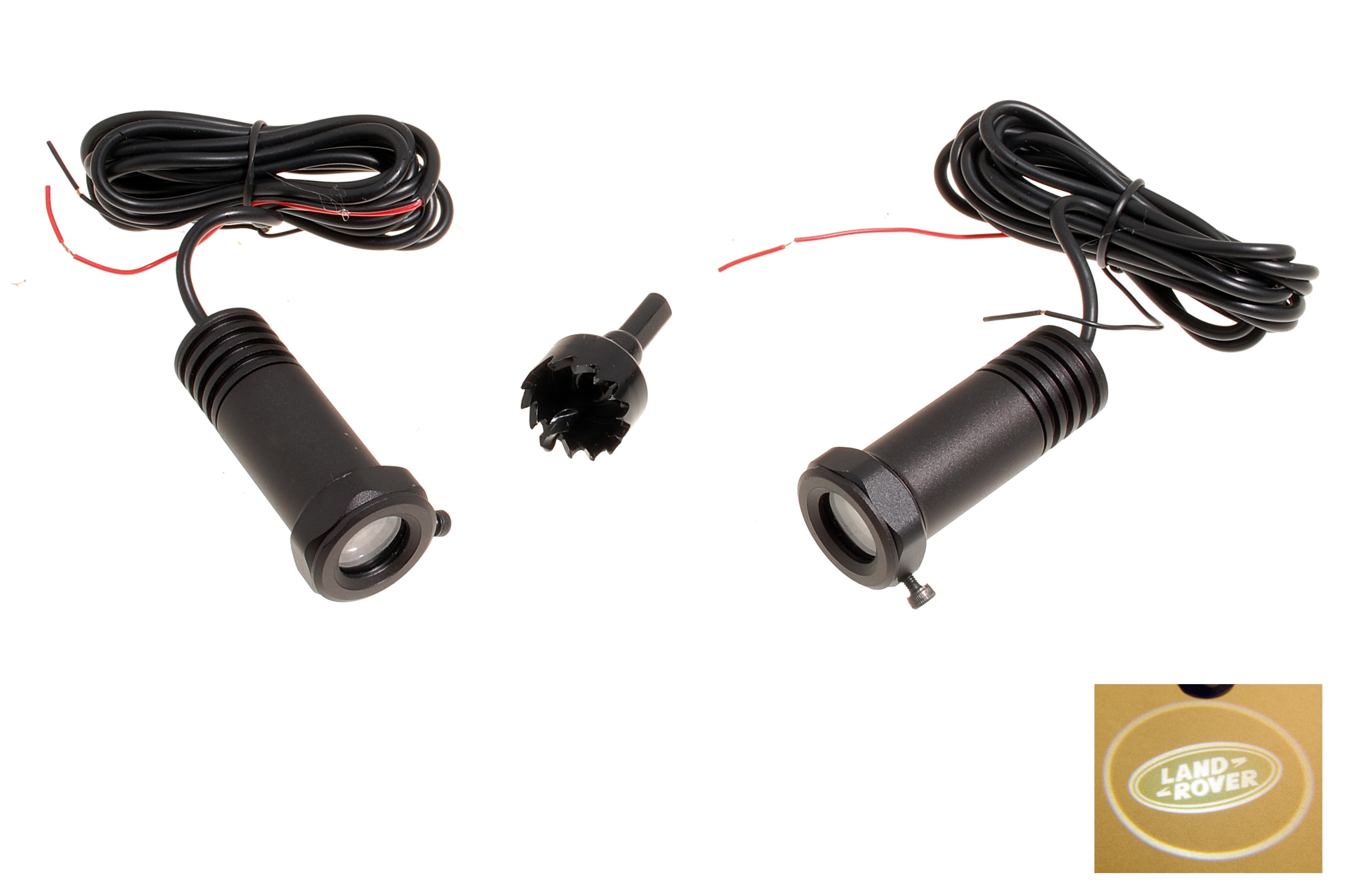 Puddle Lamp Led Kit (pair) Land Rover Logo - RX1267 - Aftermarket ...