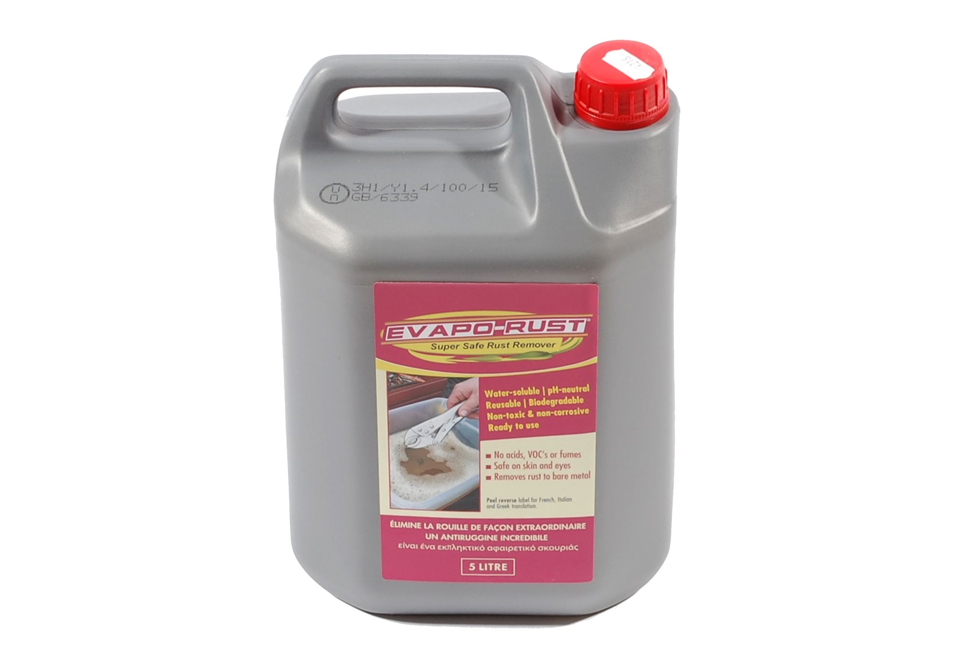 Super Safe Rust Remover - 5 Litre - RX2125 - Evapo-Rust | Rimmer Bros