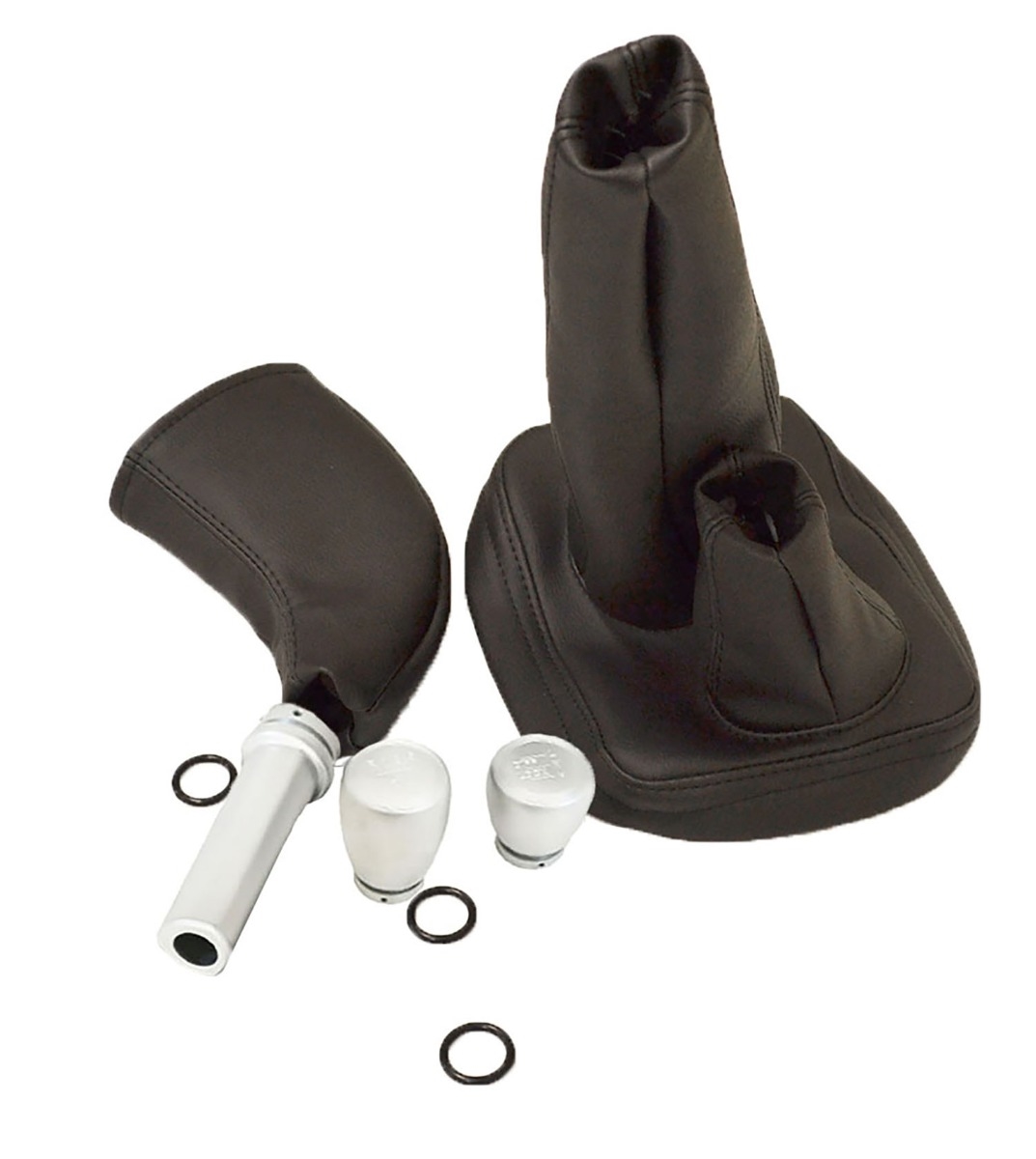 Gear Lever Gaiter Kit Premium Black Leather White Stitch - EXT0148 ...