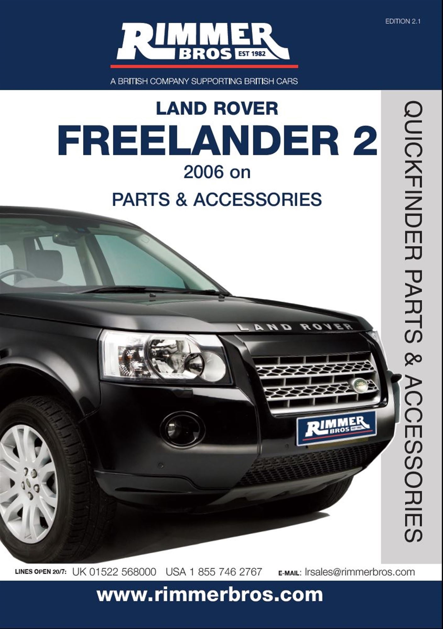 Freelander 2 Catalogue 2006 on - FREELANDER 2 CAT - Rimmer Bros ...