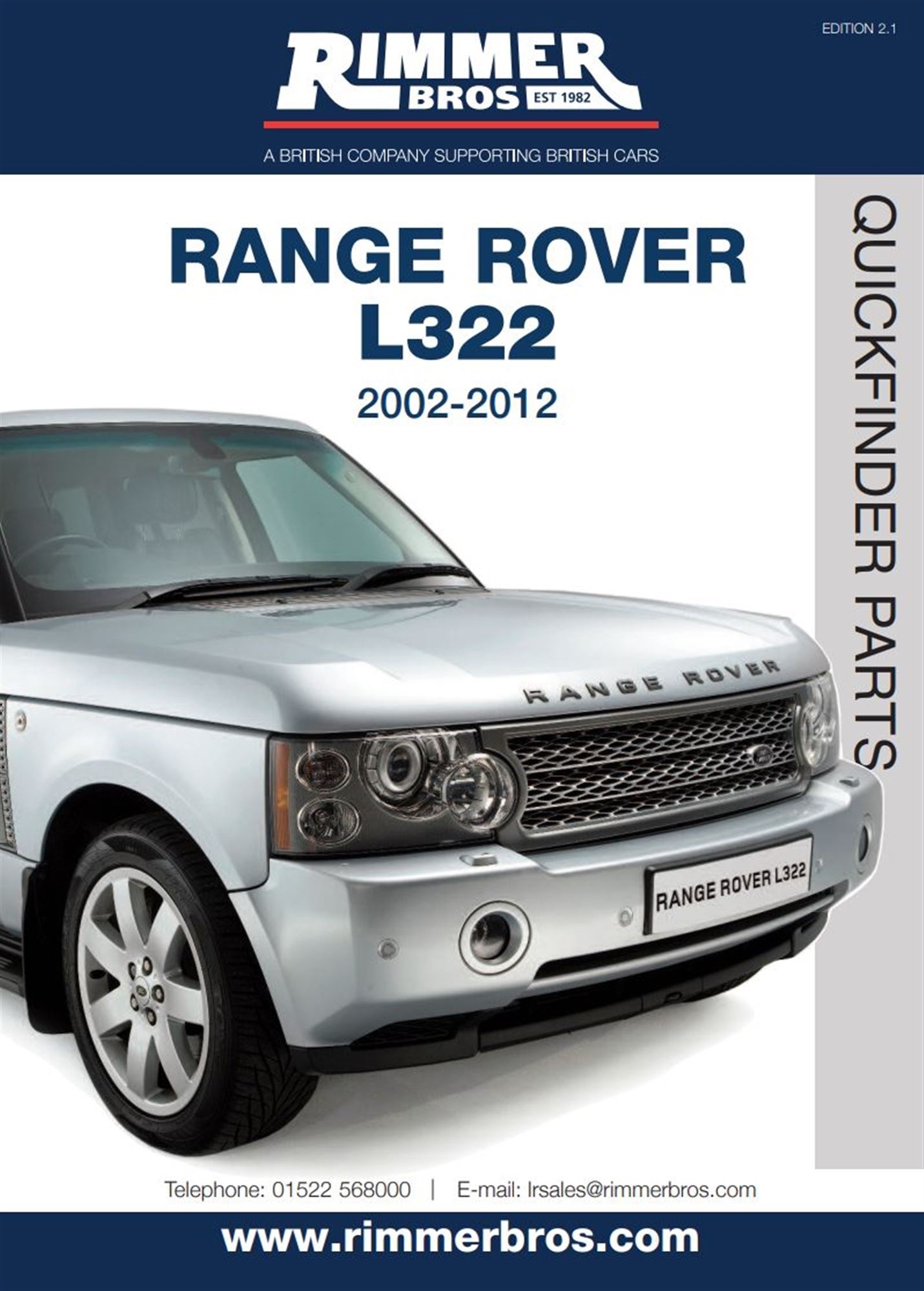 Range Rover L322 Catalogue 2002-12 - RR CAT L322 - Rimmer Bros | Rimmer ...