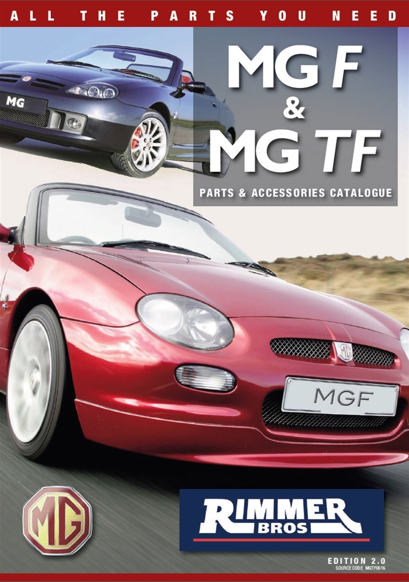 Rimmer Bros MGF and MG TF Catalogue (1995-2005) 164 Pages