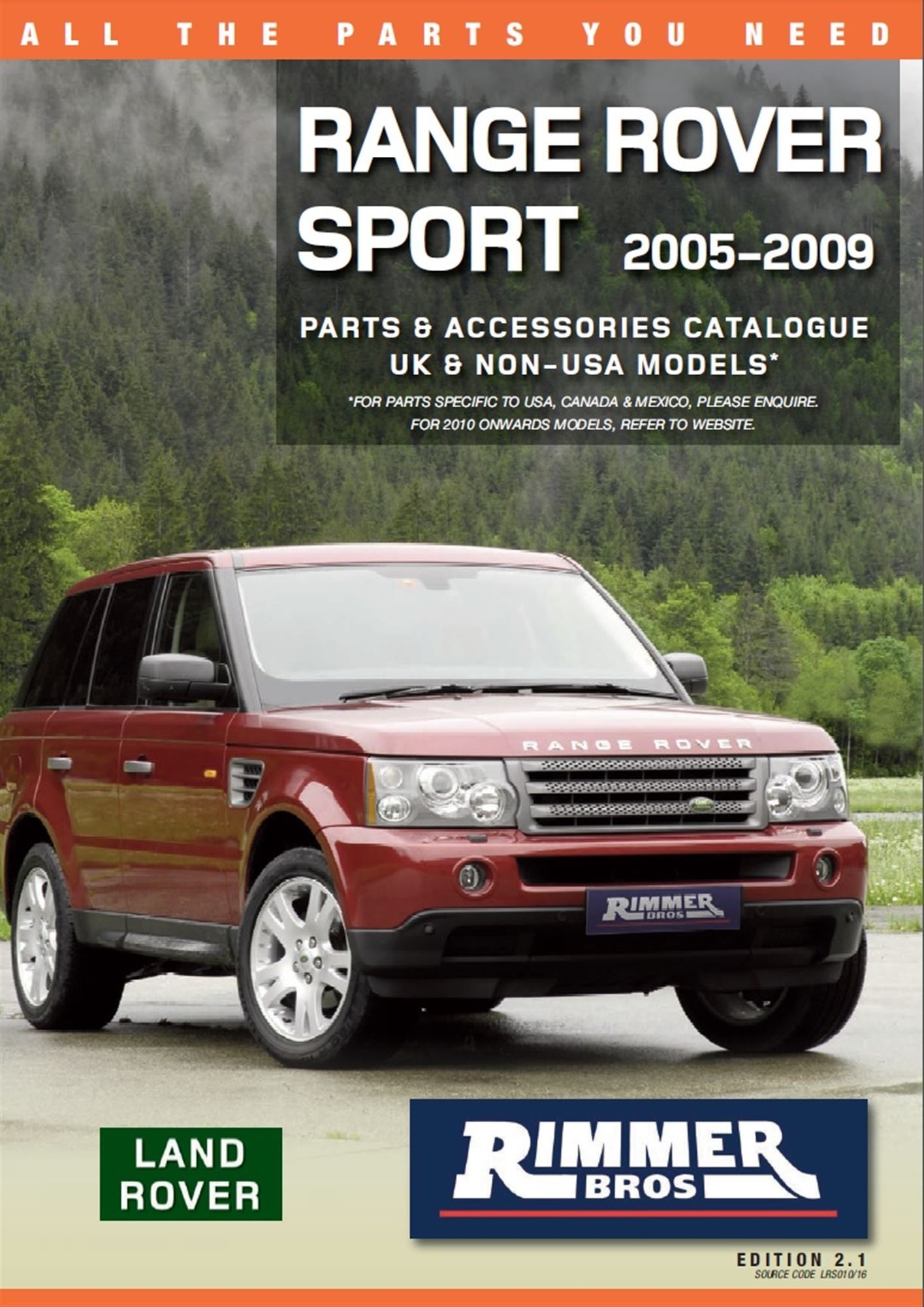Range Rover Sport Catalogue 2005-09 - RR SPORT CAT - Rimmer Bros ...