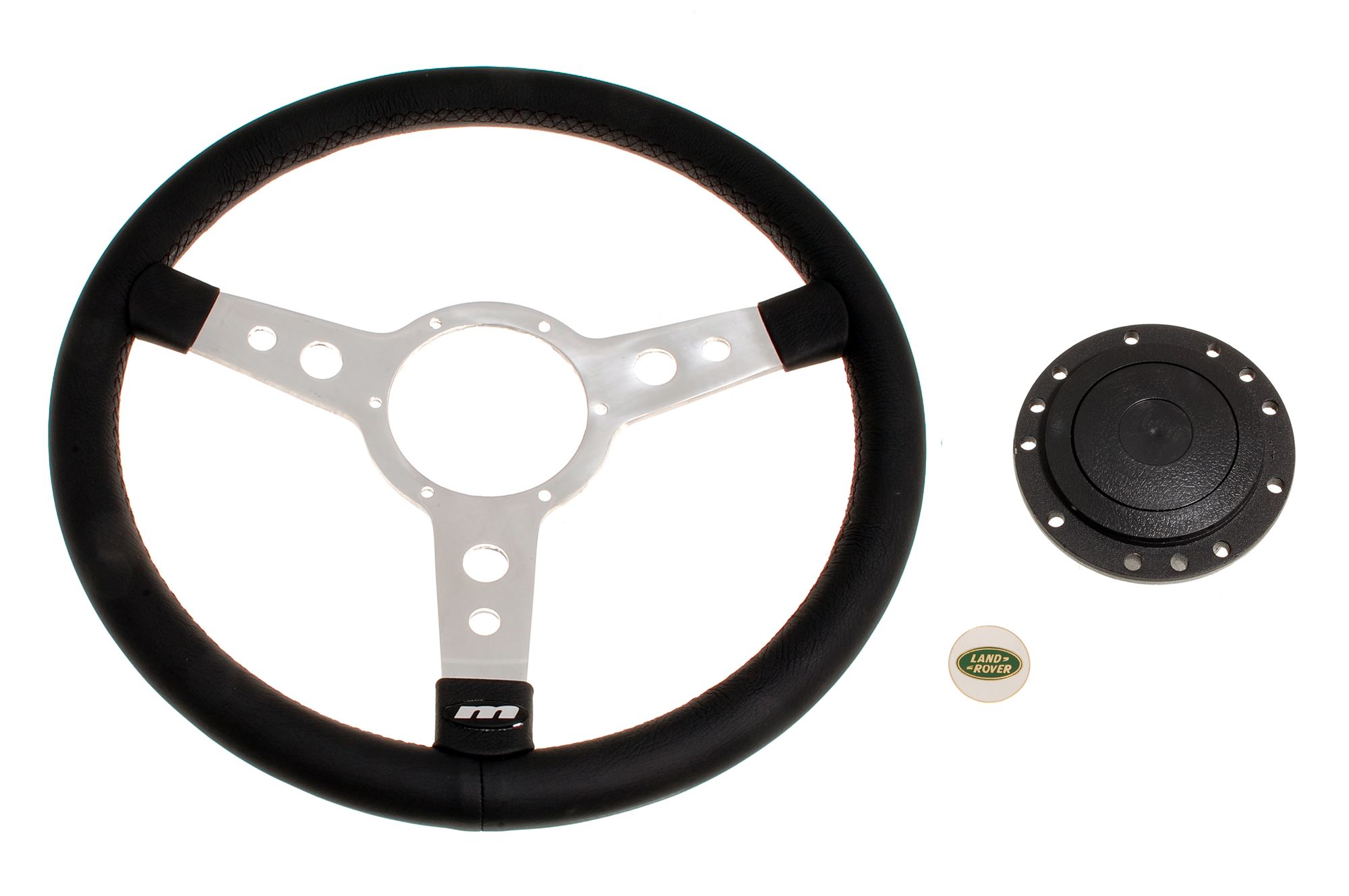 Leather Steering Wheel & Boss 15 in - RD1116P - Mountney