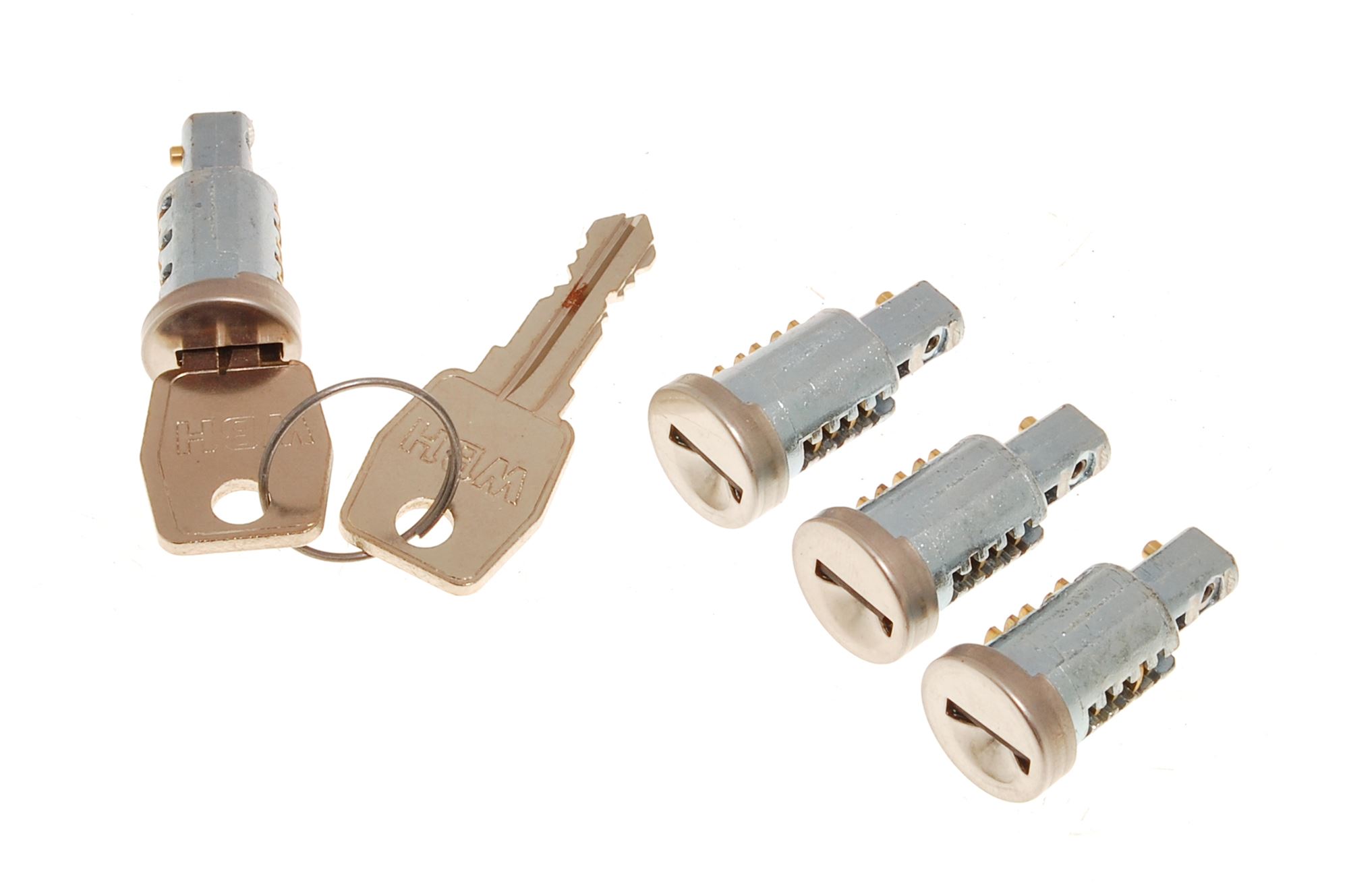 Genuine Land Rover Door Lock Set - 4 Barrels and 2 Keys - MTC6505
