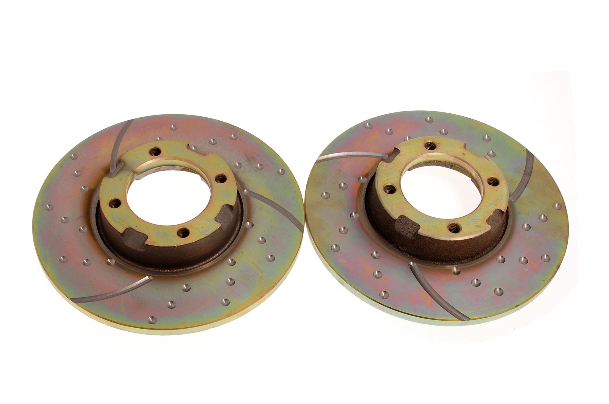 EBC Turbo Grooved Front Brake Discs - Solid Pair - 312078UR