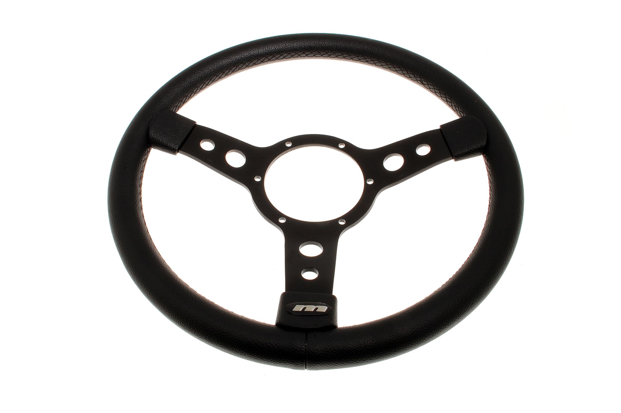 Mountney Vinyl Steering Wheel 14" Semi Dish Black Centre - 43SBVB ...