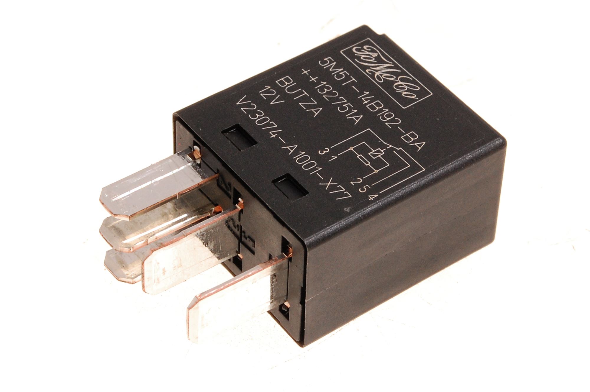 Genuine Land Rover Relay - 20 Amp - Black - Micro - 5 Pin - YWB500200