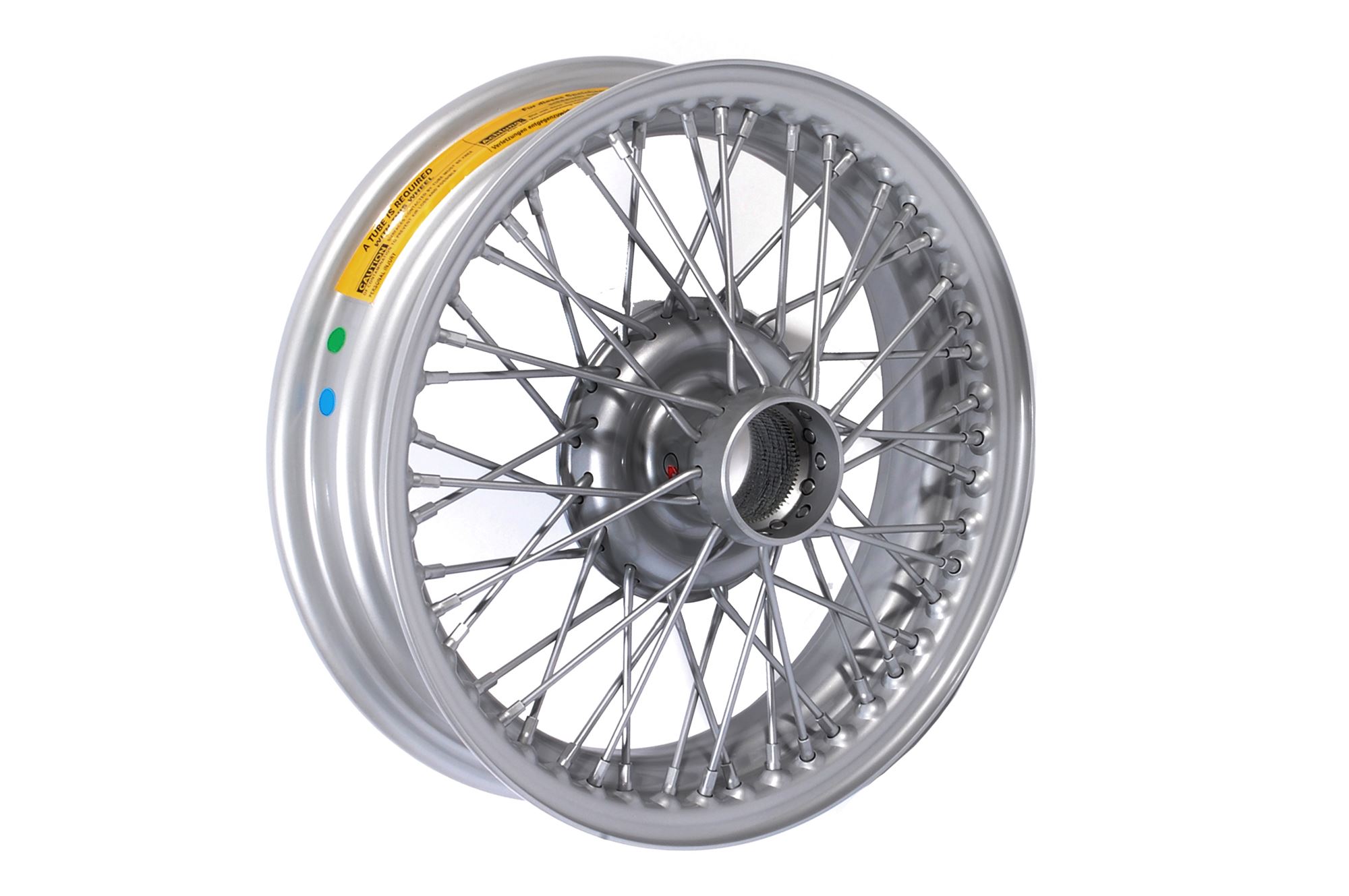 MWS Centre Lock Tubed Type Wire Wheel - Silver Painted - 4J x 15 ...