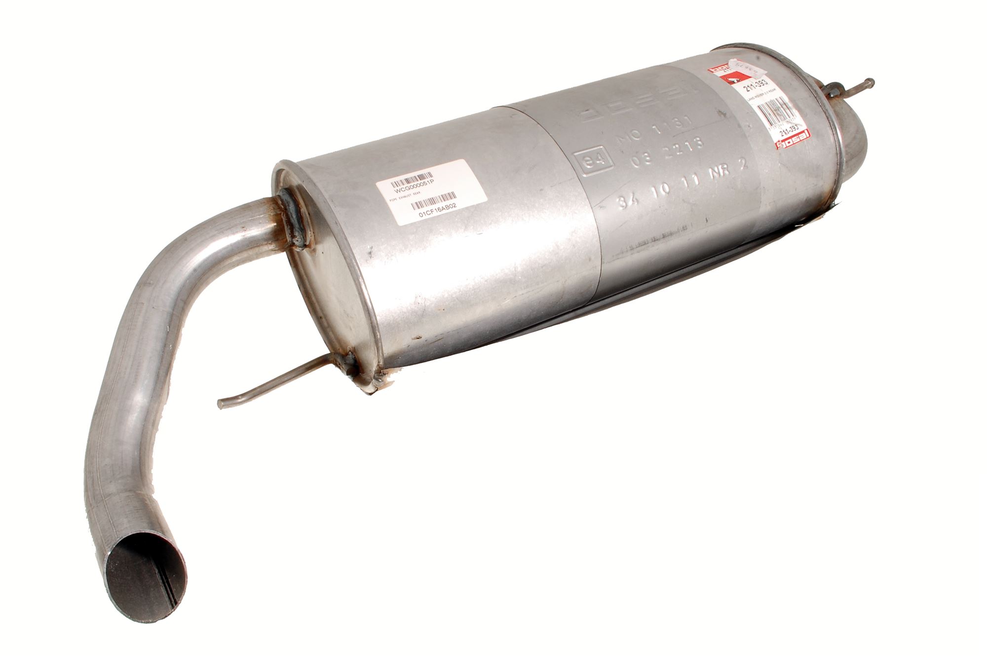 Rear Pipe & Silencer - WCG000051P - Aftermarket | Rimmer Bros