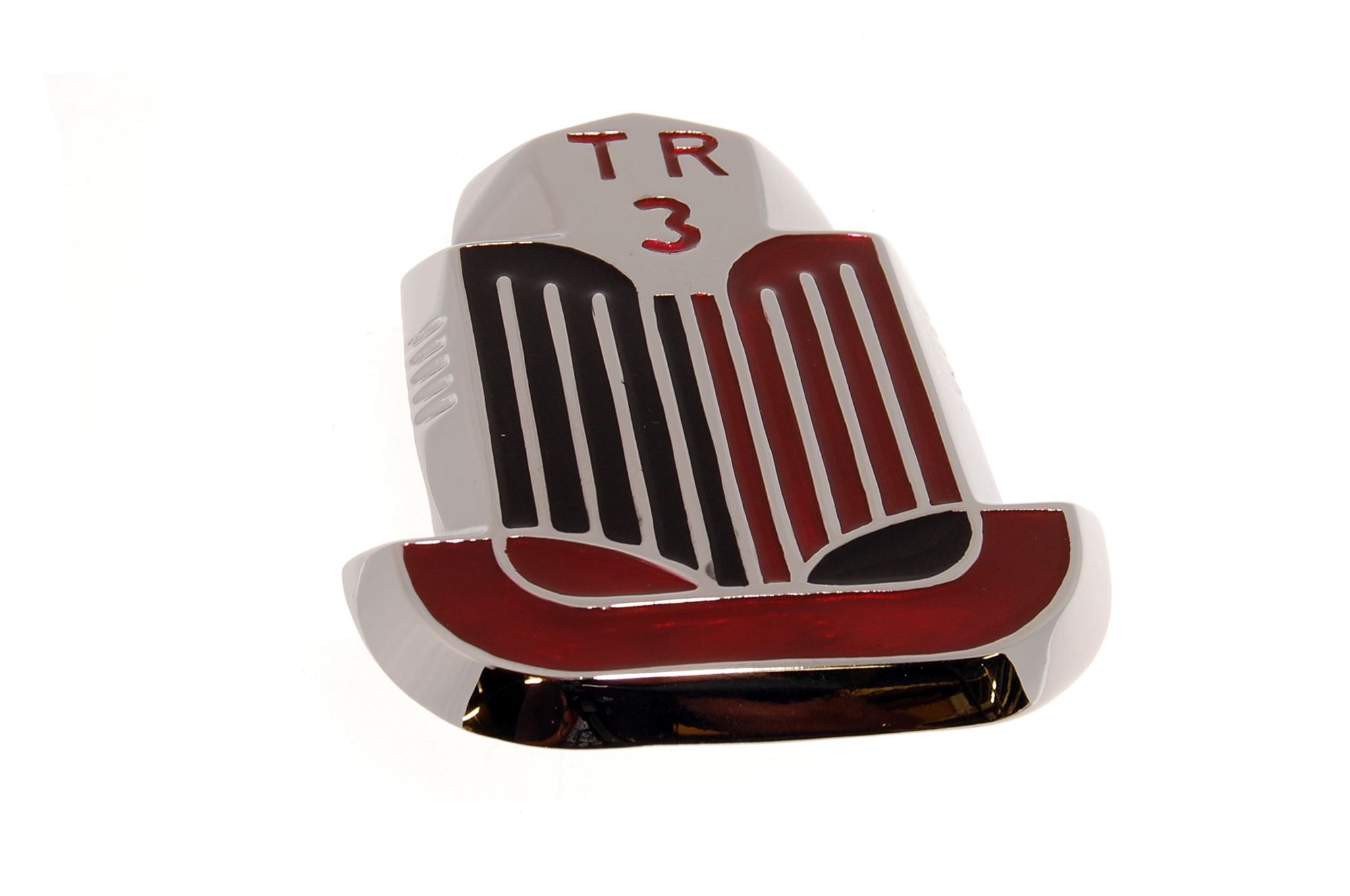 Bonnet Badge - Black/Red - TR3A to TS41873 - 606422 | Rimmer Bros