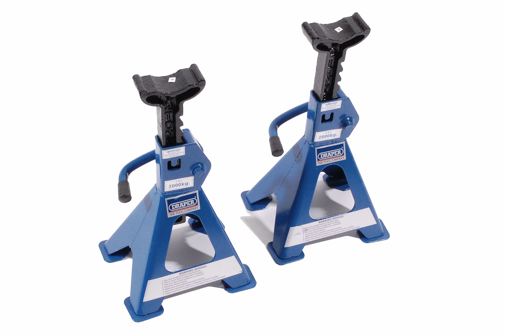 Ratchet Axle Stands 2 Tonne (pair) - RX1650 - Draper