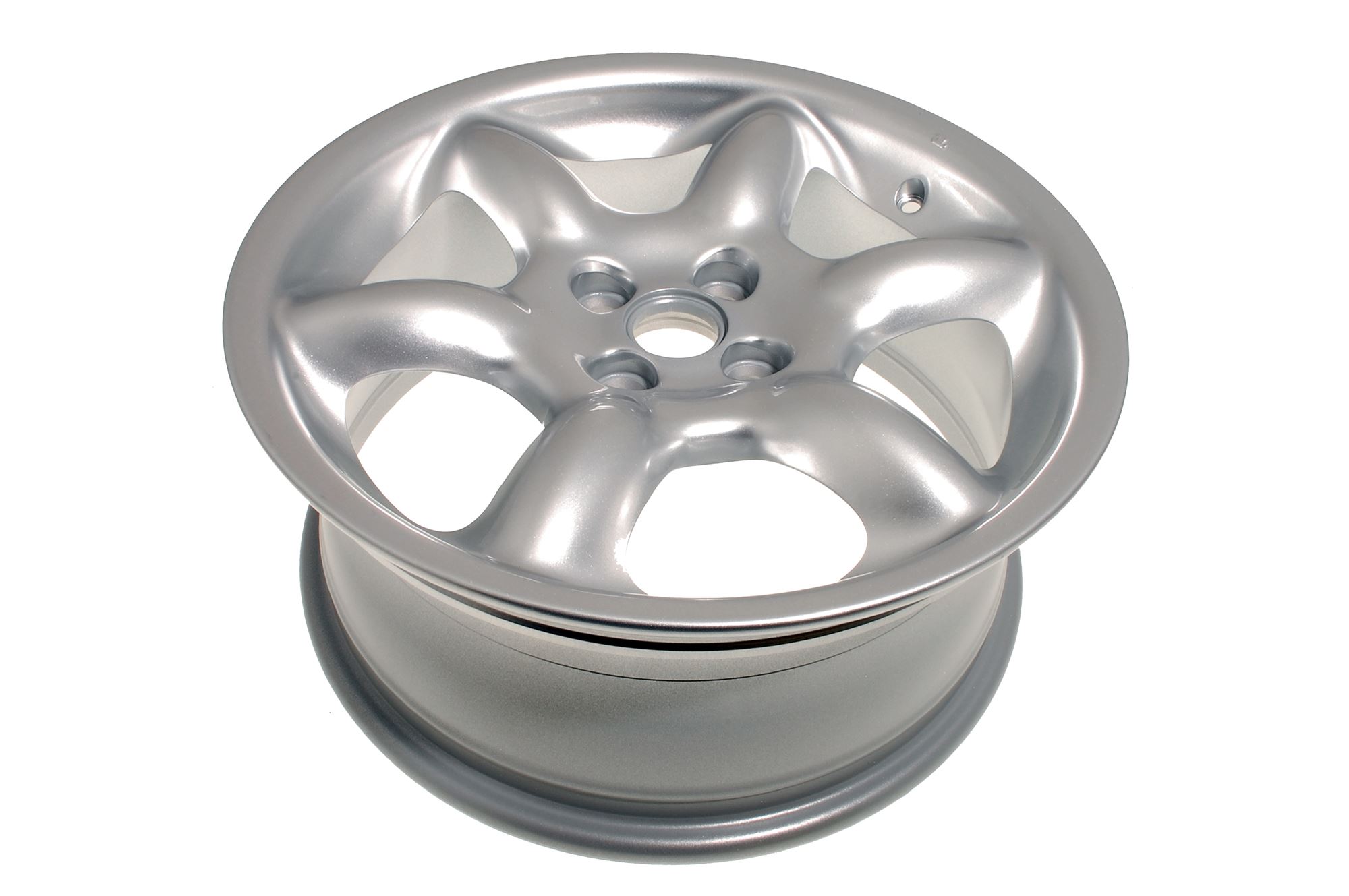 Alloy Wheel - Round 6 Spoke - 7J x 16 inch - Silver Sparkle - Each ...