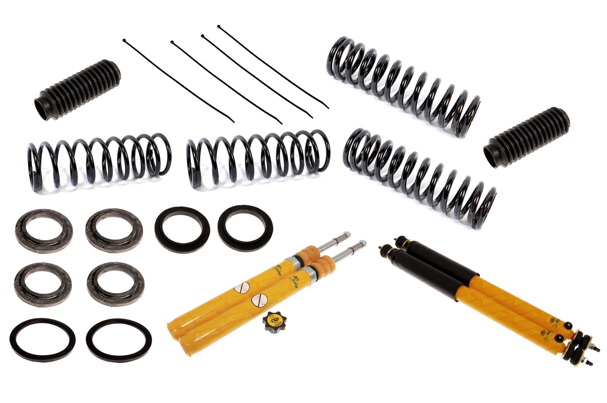 Spax KSX Front and Rear Shock Absorber Kit - Adjustable - with Standard ...