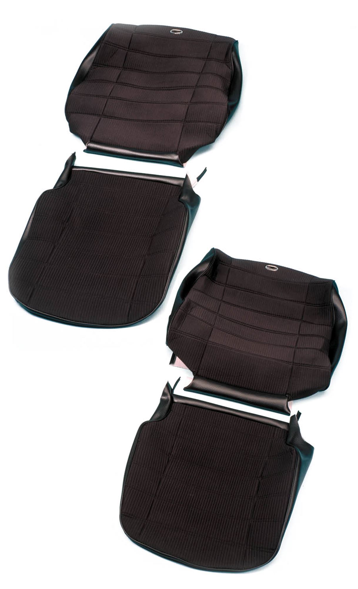 Triumph TR7 Seat Trim Cover Kit - Black Full Cloth - RB7537