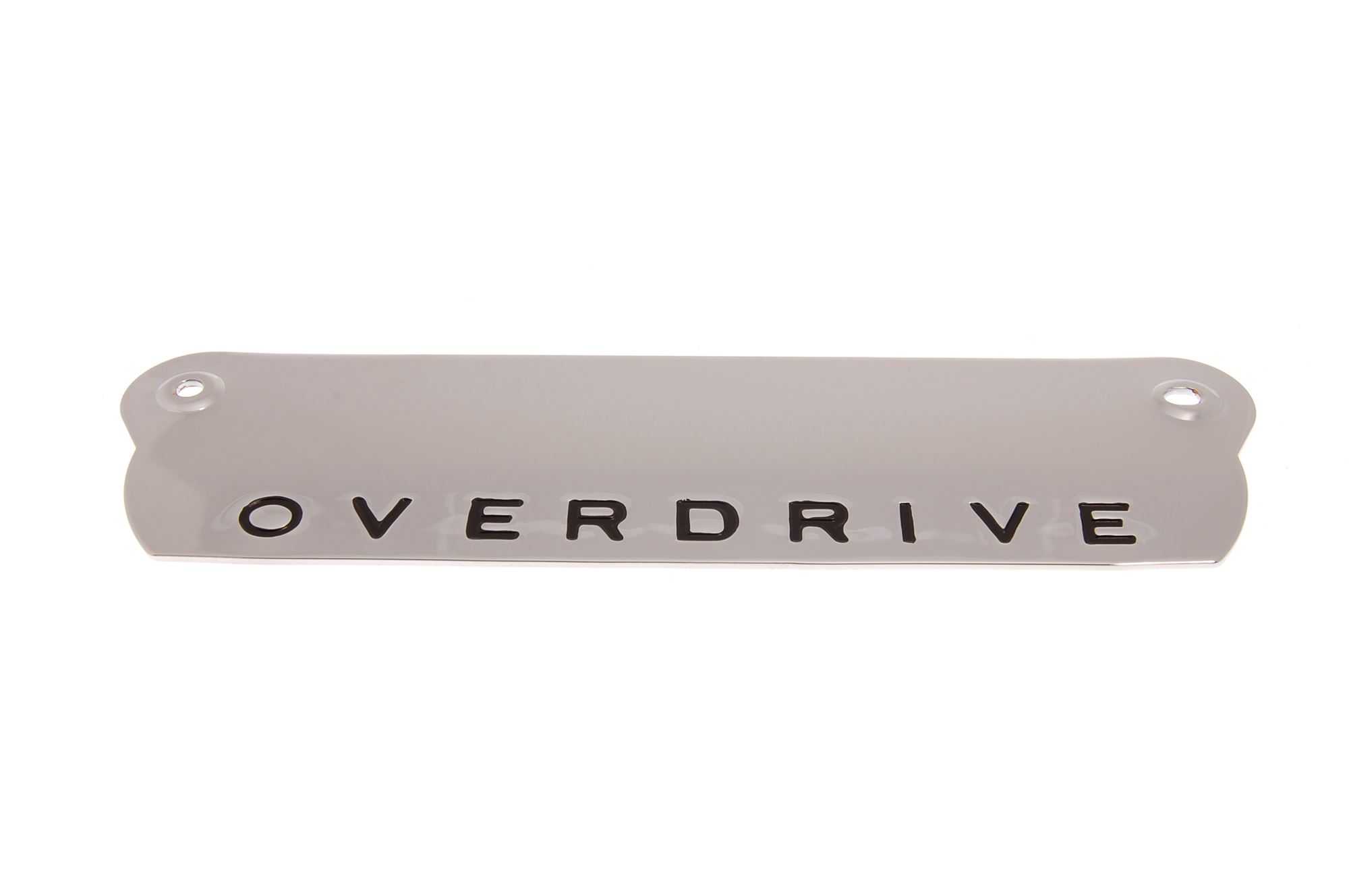 Badge - Rear Valance - Overdrive - Chrome with Black Letters - 622152 ...