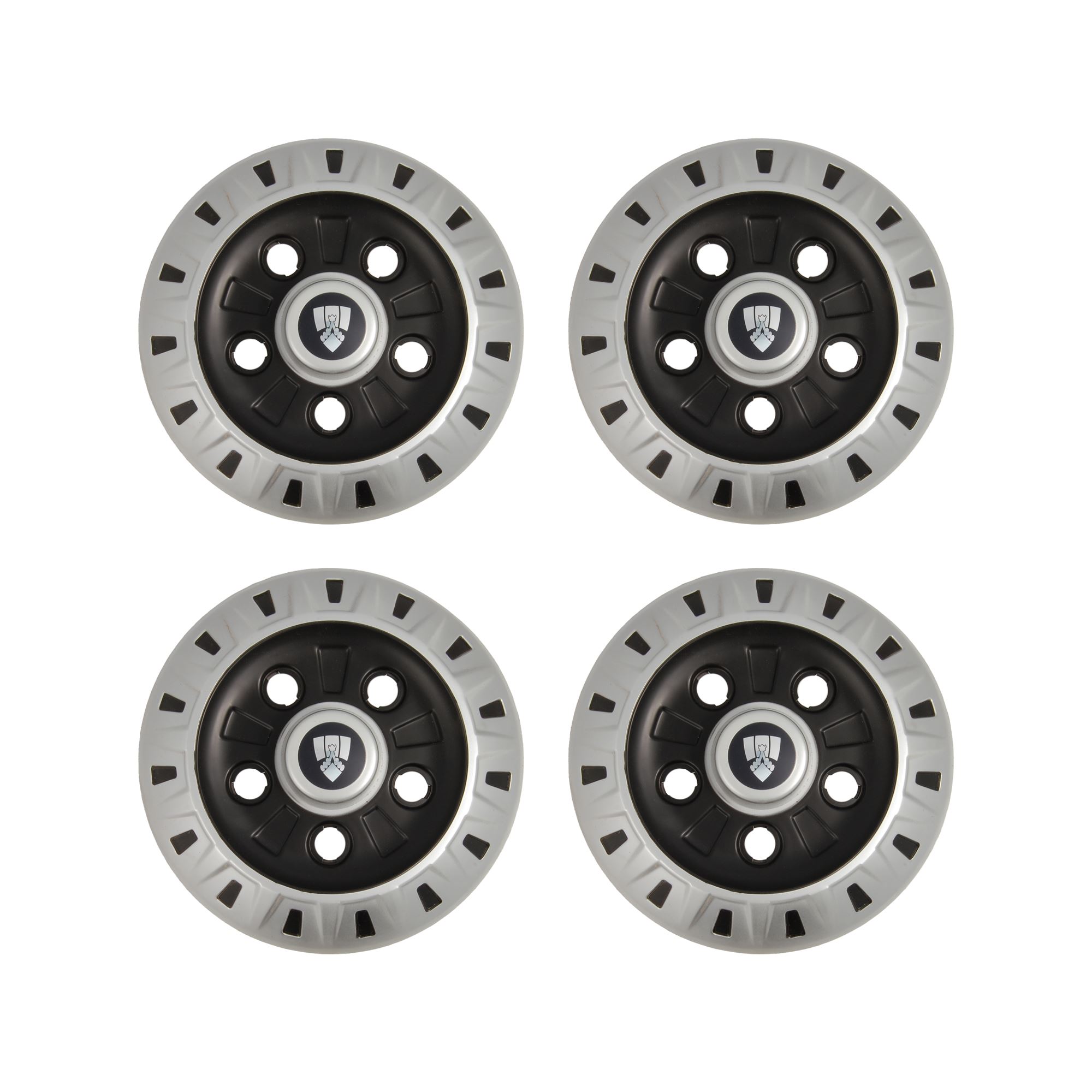 Plastic Wheel Trim - Silver/Black - Set of 4 - CRC3144K | Rimmer Bros