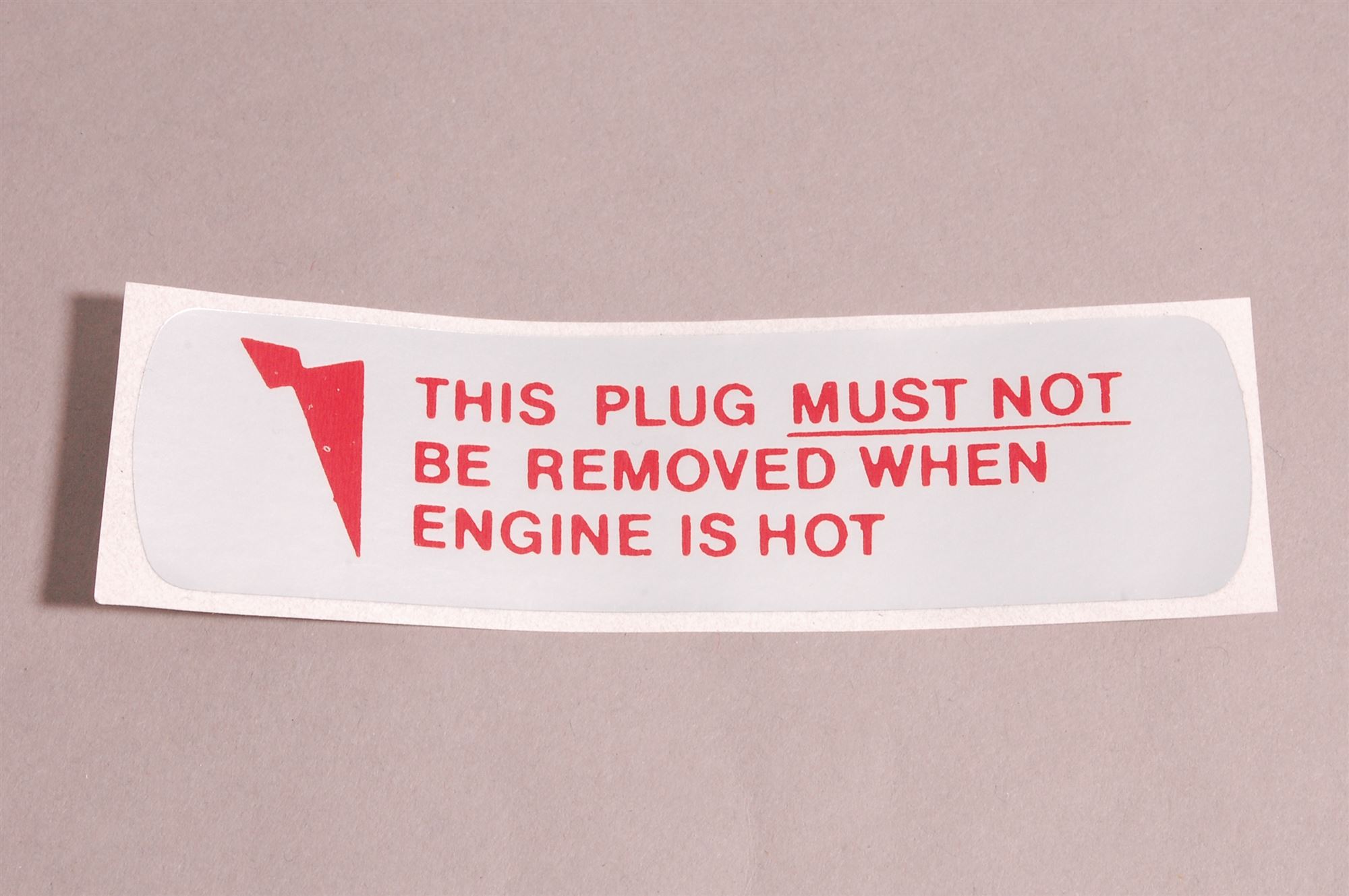 Decal - Radiator Plug Warning - CRST118 | Rimmer Bros