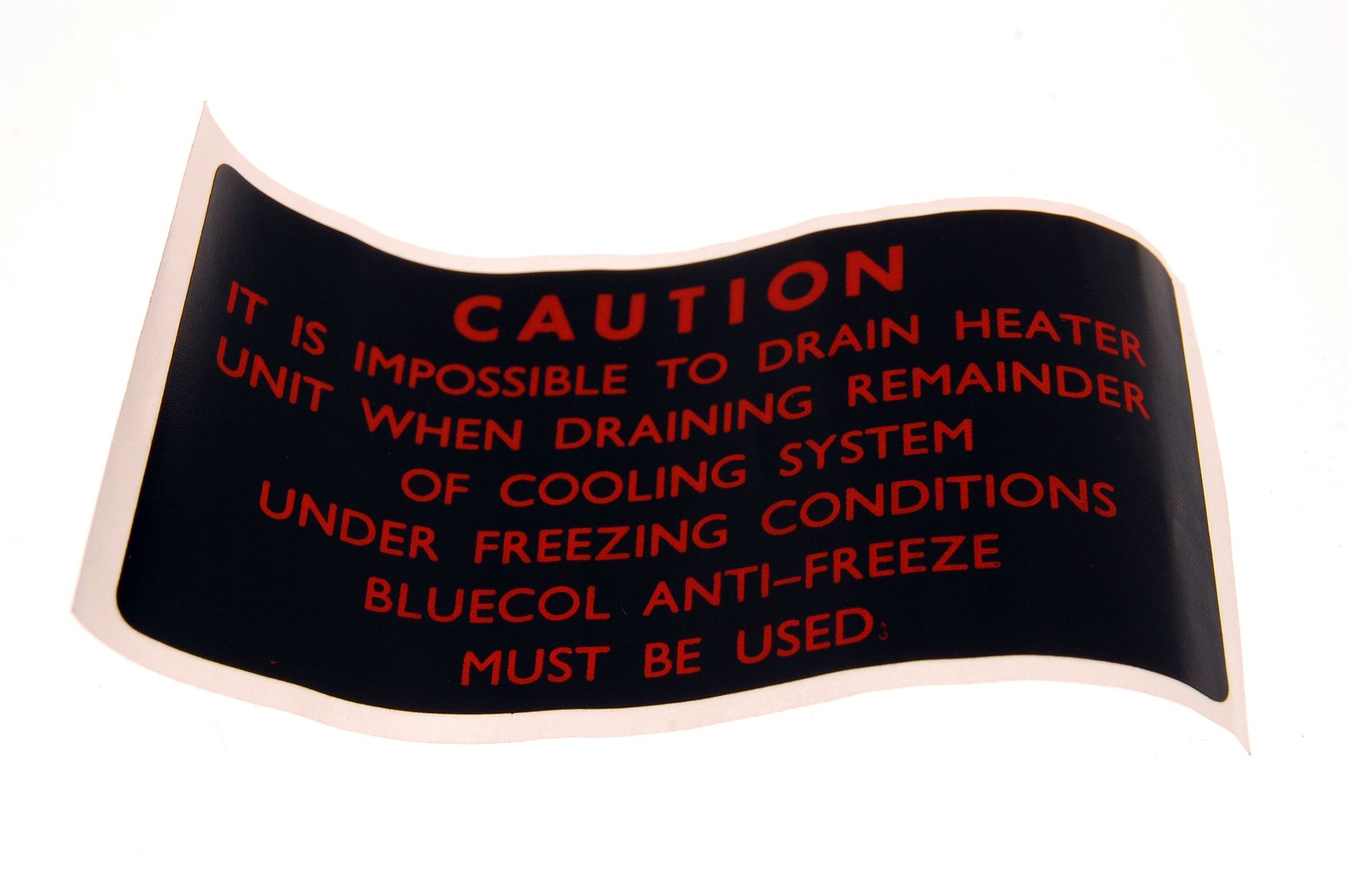Decal - Caution - Heater - CRST127 | Rimmer Bros