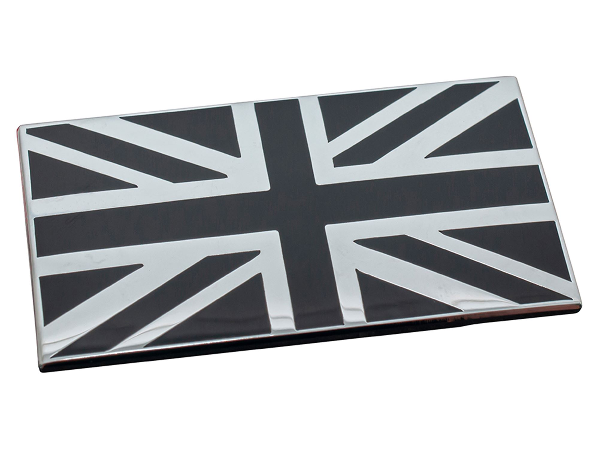 Union Jack Metal Self-Adhesive Black-Silver - DA7637 - Britpart ...