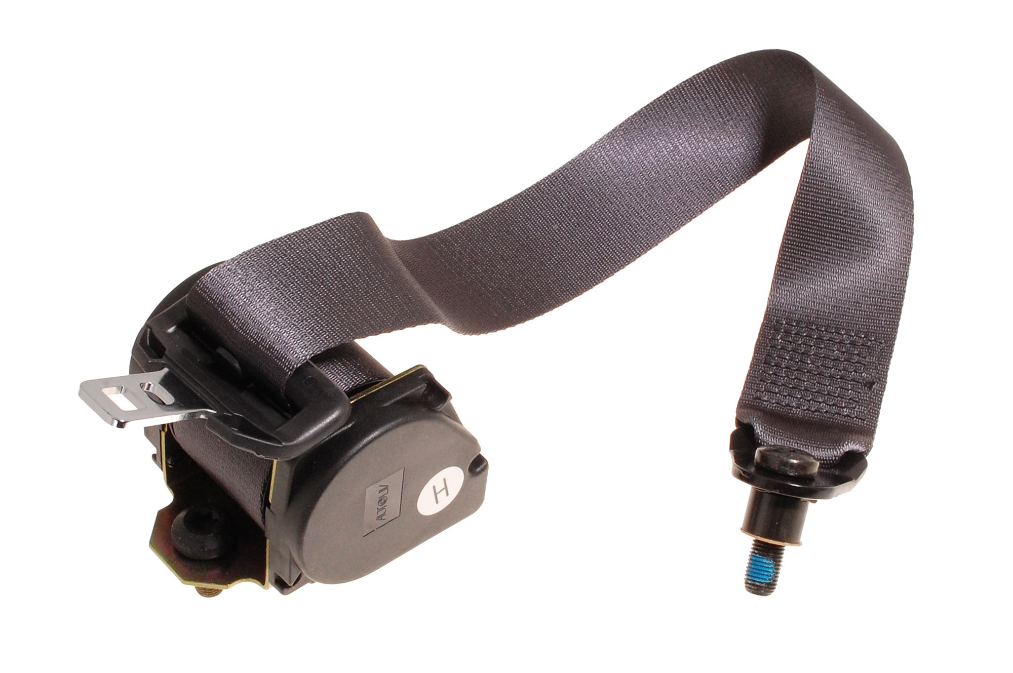 Seat Belt Assembly - Long End with Inertia Reel - Ash Grey ...