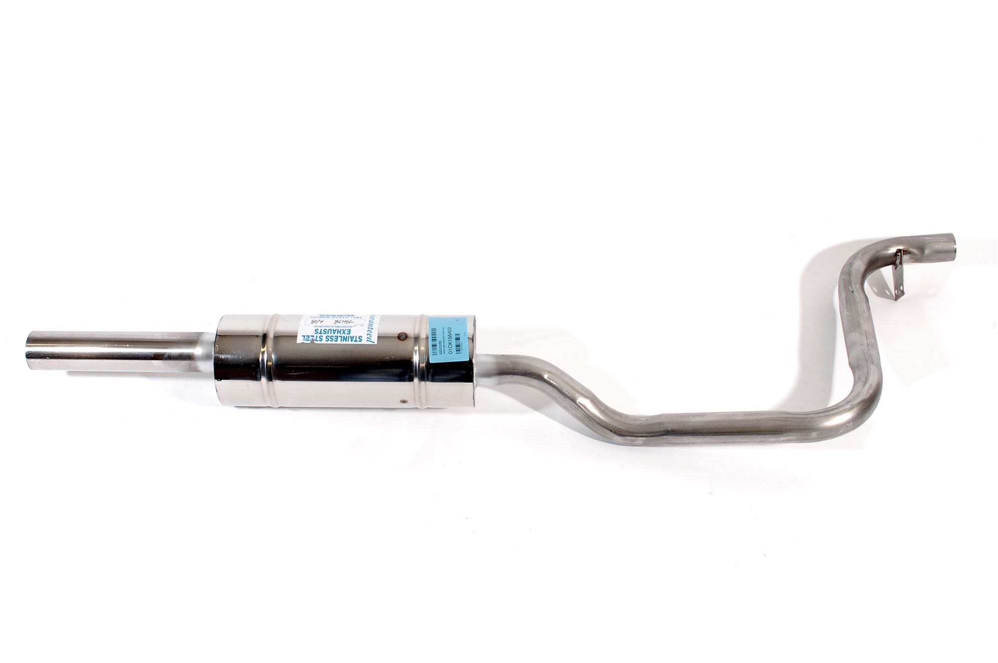 SS Large Bore Tail Pipe/Box Assembly - TR7 - GEX3673LBSS