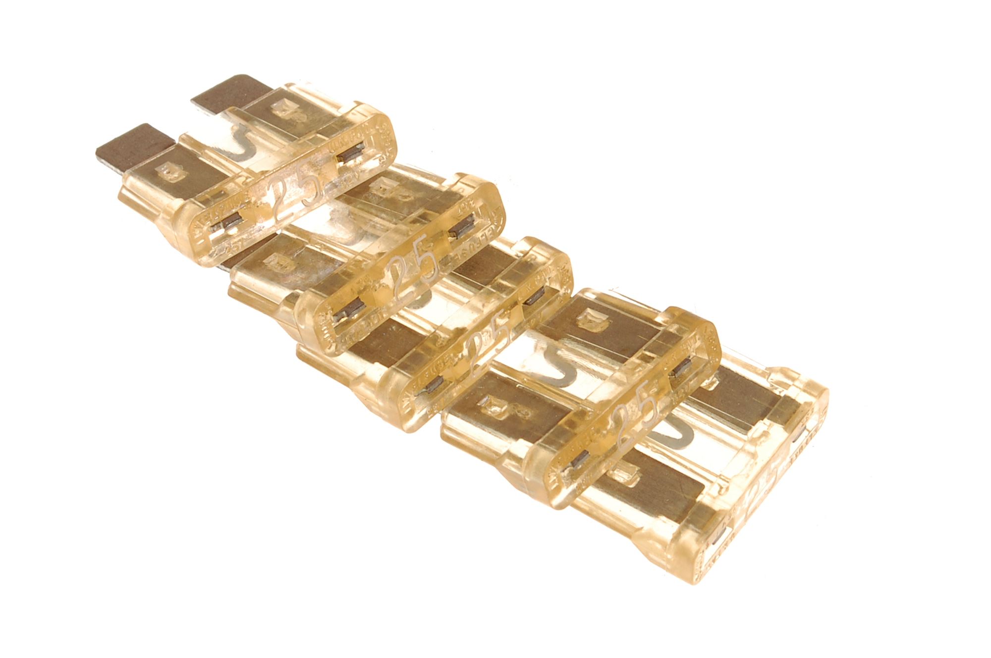 Blade Fuse 25 Amp (Pack of 5) - GFS3125 - Aftermarket | Rimmer Bros