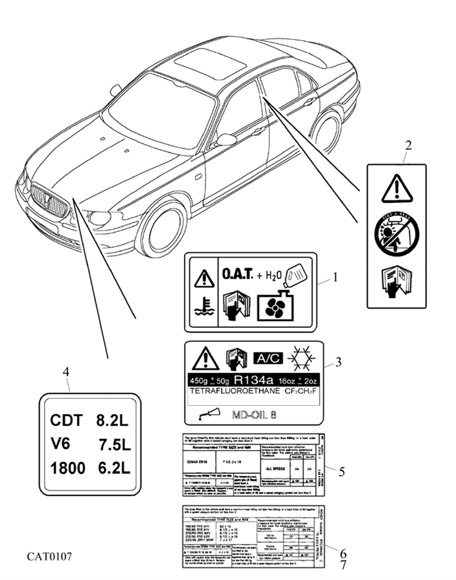 Rover 75/MG ZT Labels | Rimmer Bros