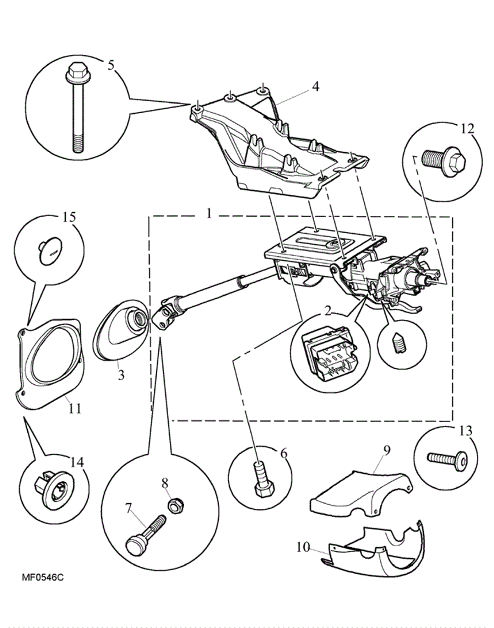 Rover 75/MG ZT Steering Column - LHD | Rimmer Bros