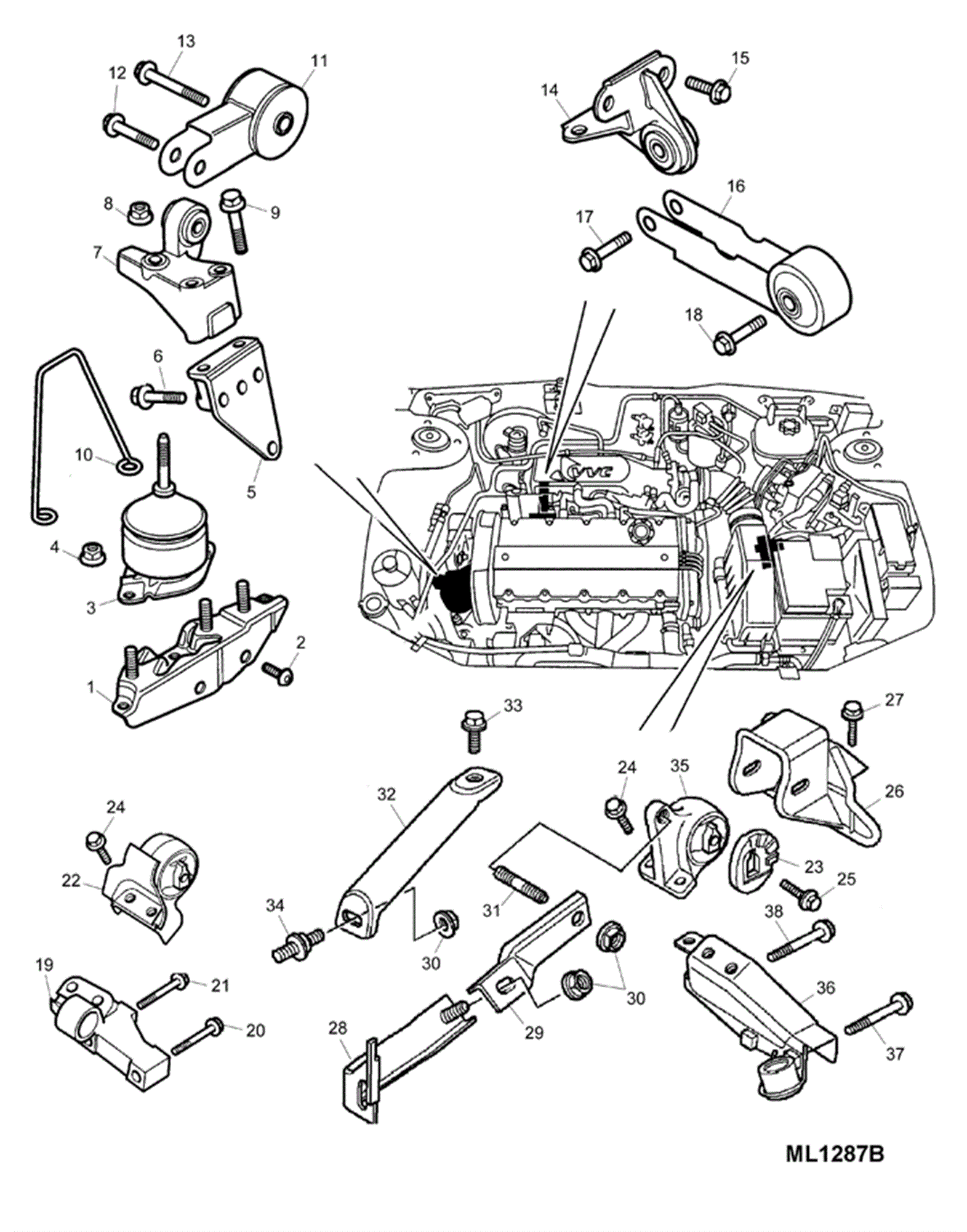Rover 200 Coupe/Cabriolet and 400 Tourer Engine Mountings - Manual ...