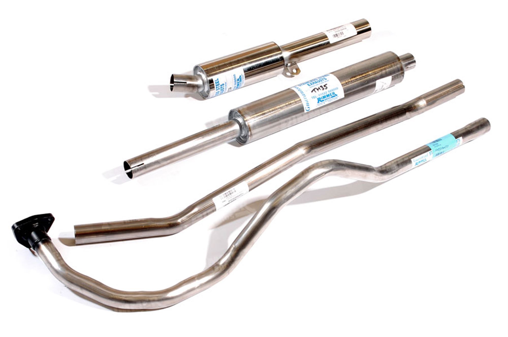 Sports Exhaust Systems - Single Rear Silencer SS Pt System
