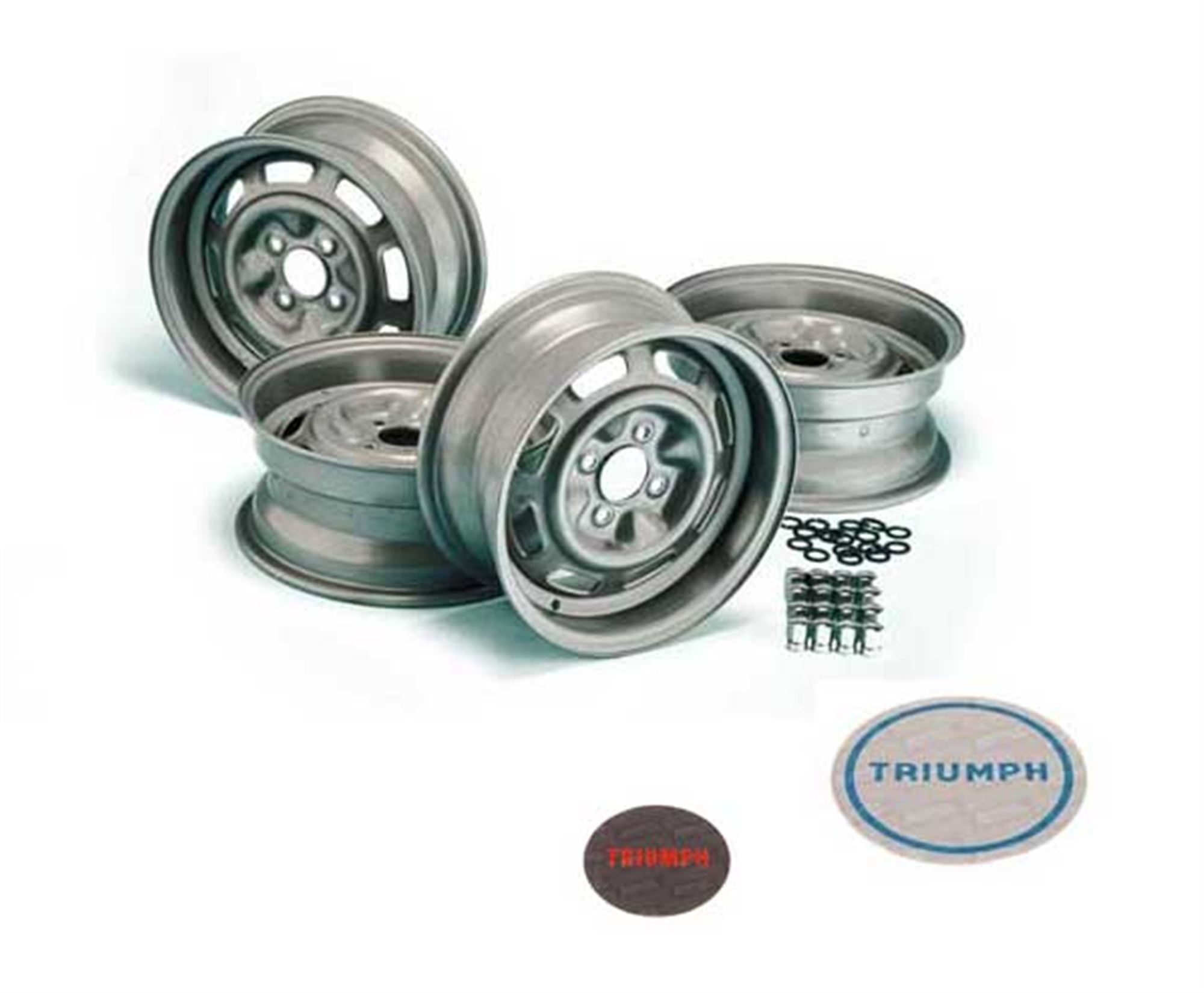Triumph TR7 Standard Steel Road Wheels and Trim | Rimmer Bros