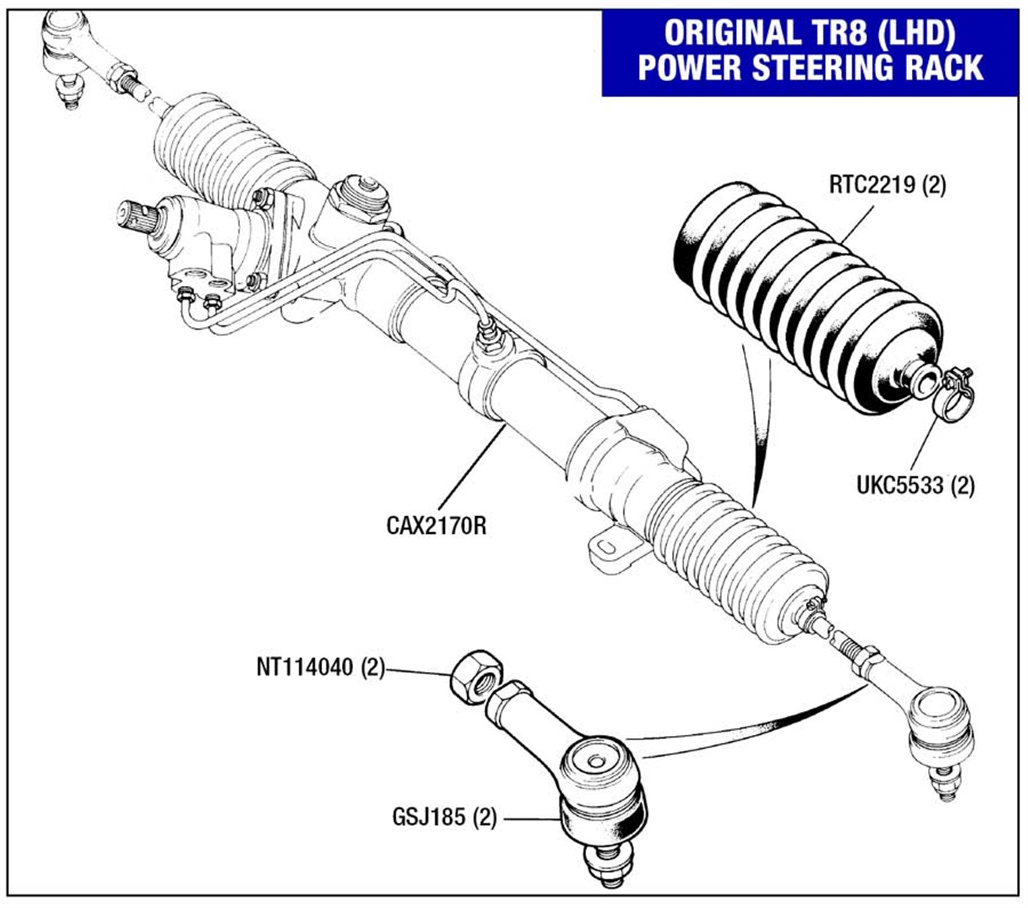 Triumph TR8 Original Power Rack (LHD) | Rimmer Bros