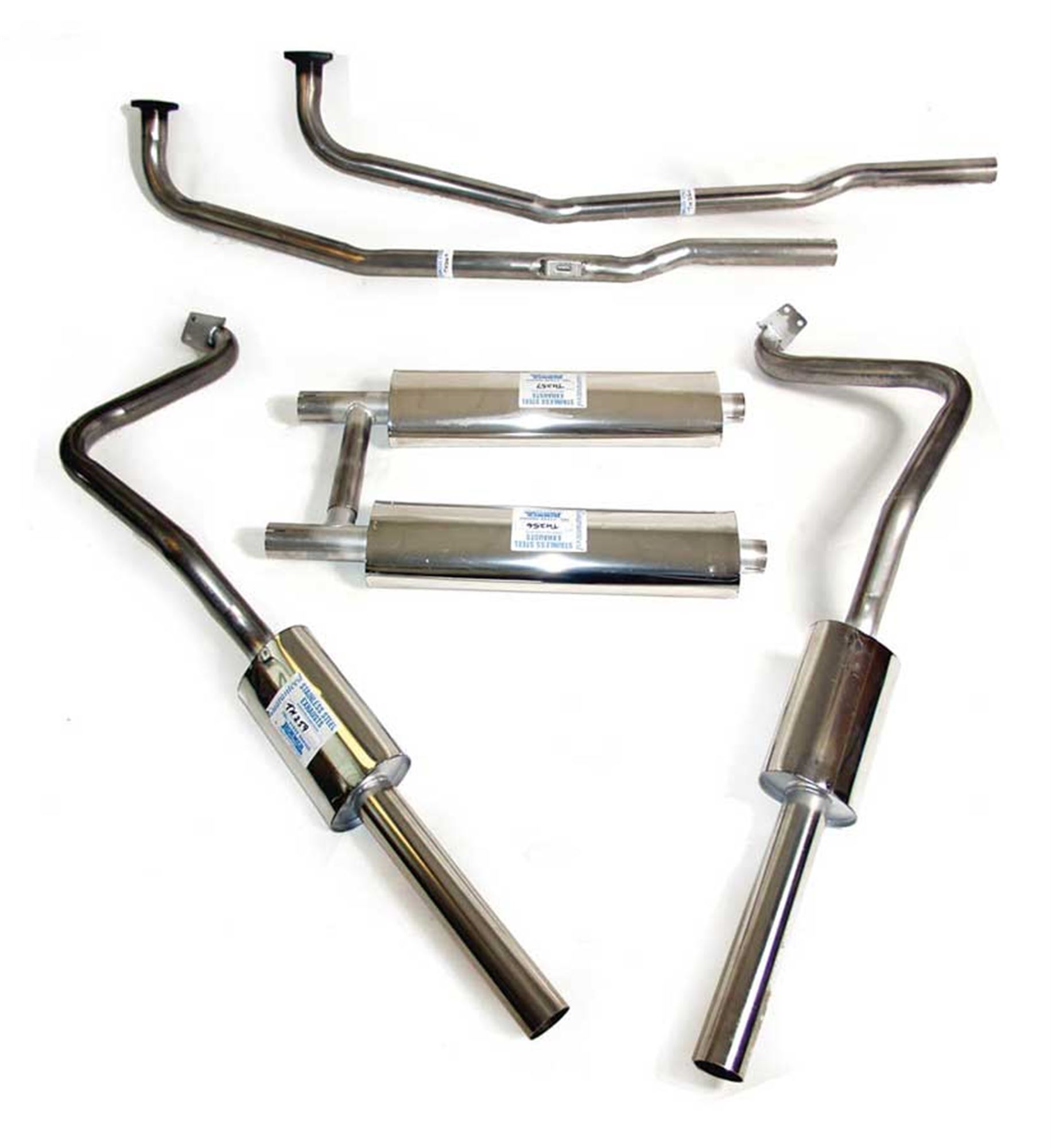 Orig Non Cat SS Standard Mani Exhaust Systems - Twin Quiet