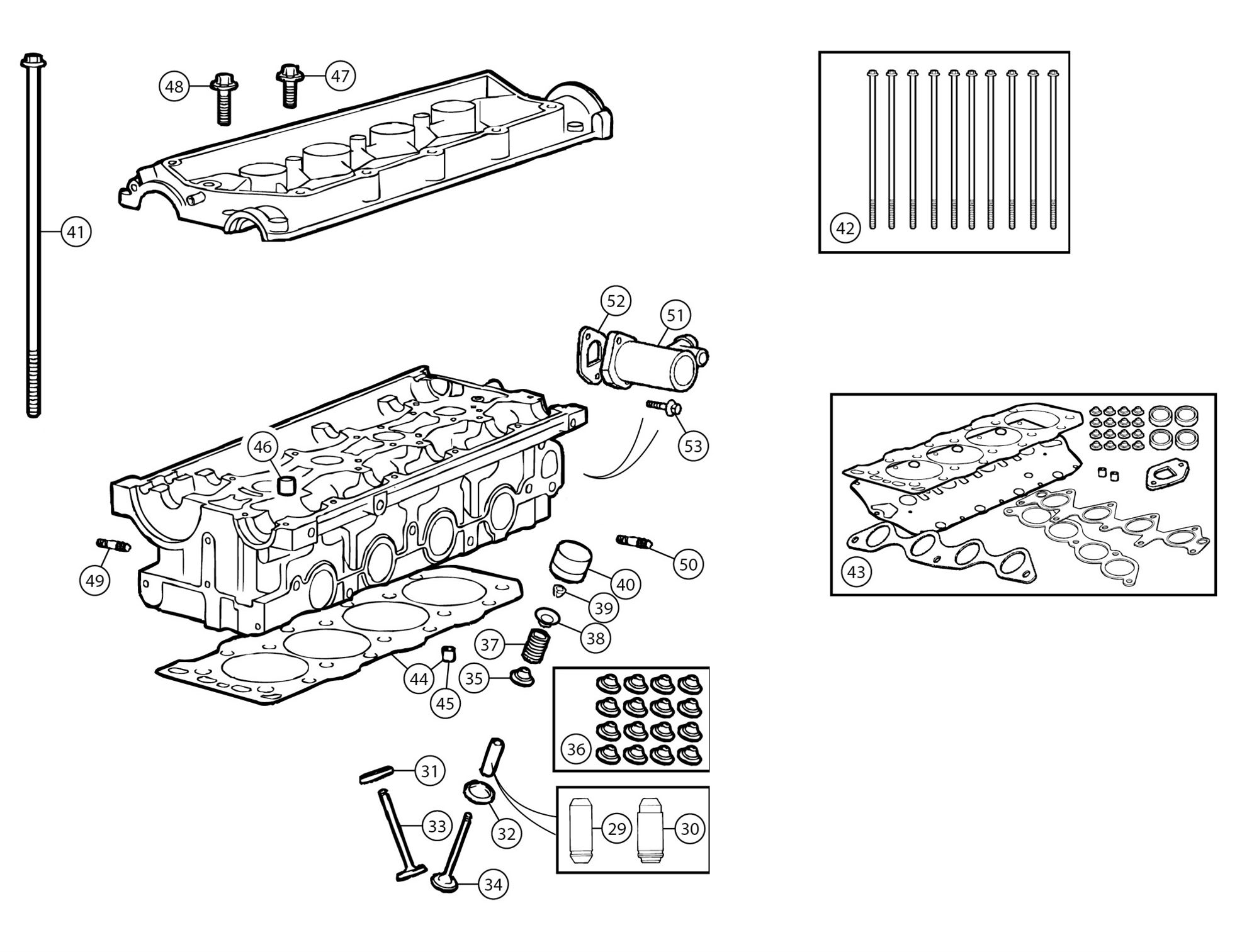 MGF & MG TF Cylinder Head Components - 1.8 VVC