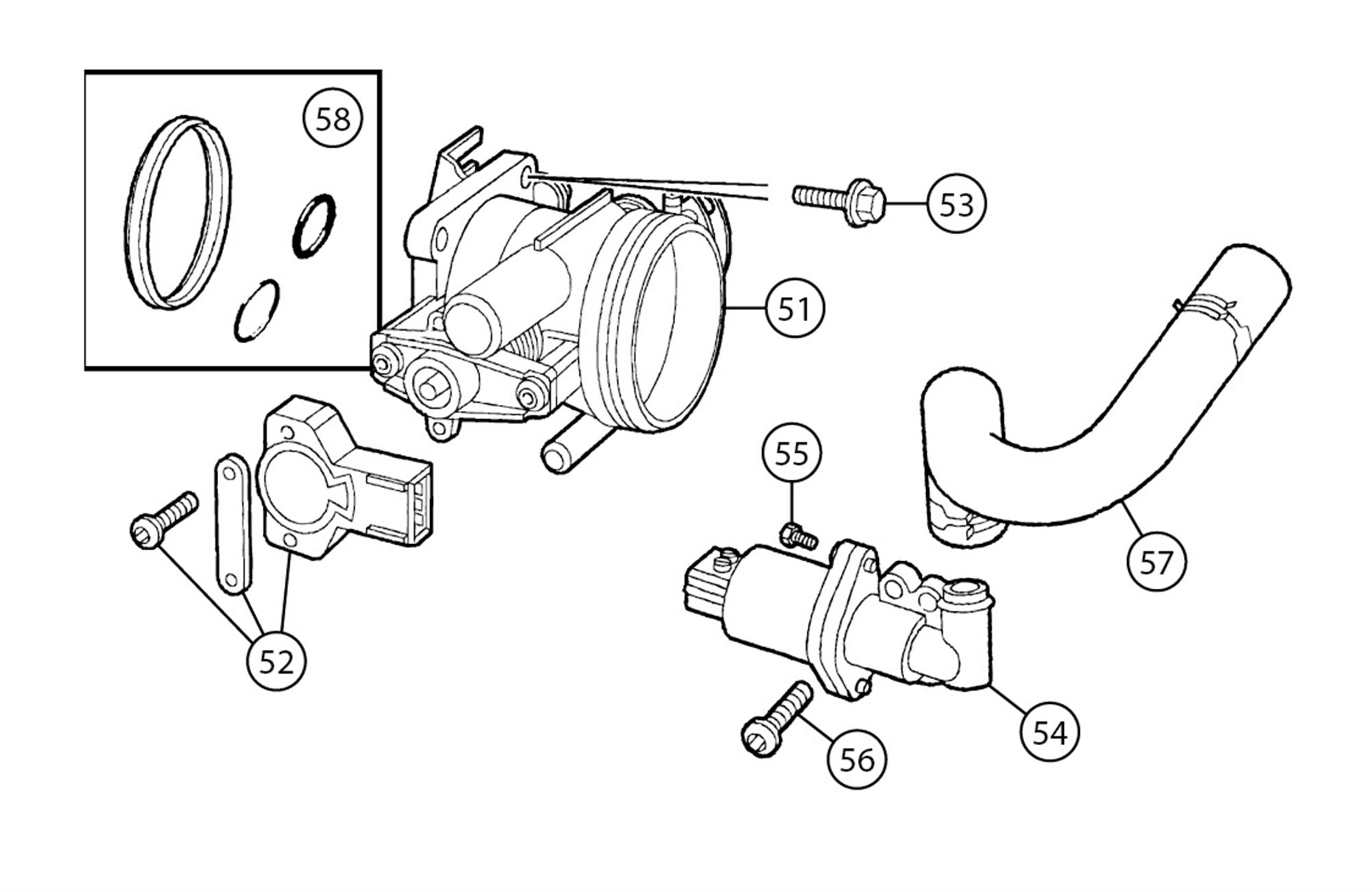 MGF & MG TF Throttle Body & Sensors - Fuel System