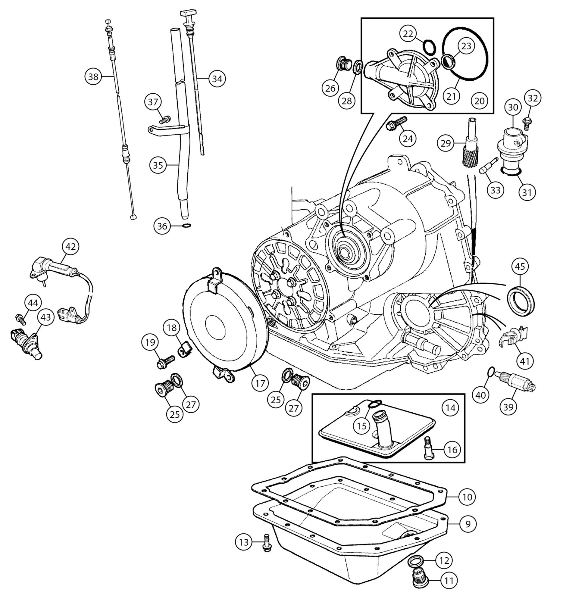 MGF and MG TF External Gearbox Components | Rimmer Bros