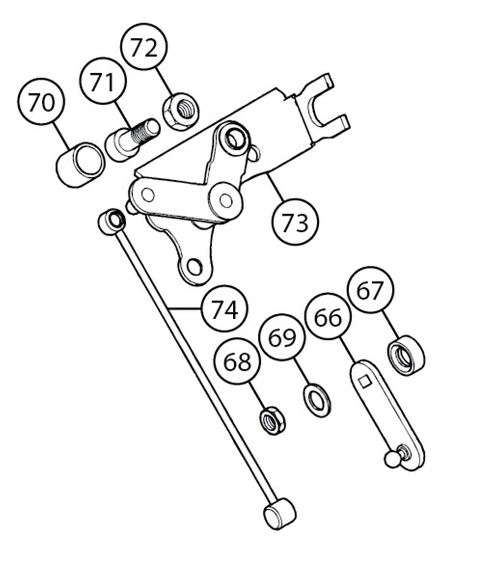 Gear Selector Linkage - MGF from VIN YD533877 - Fixed