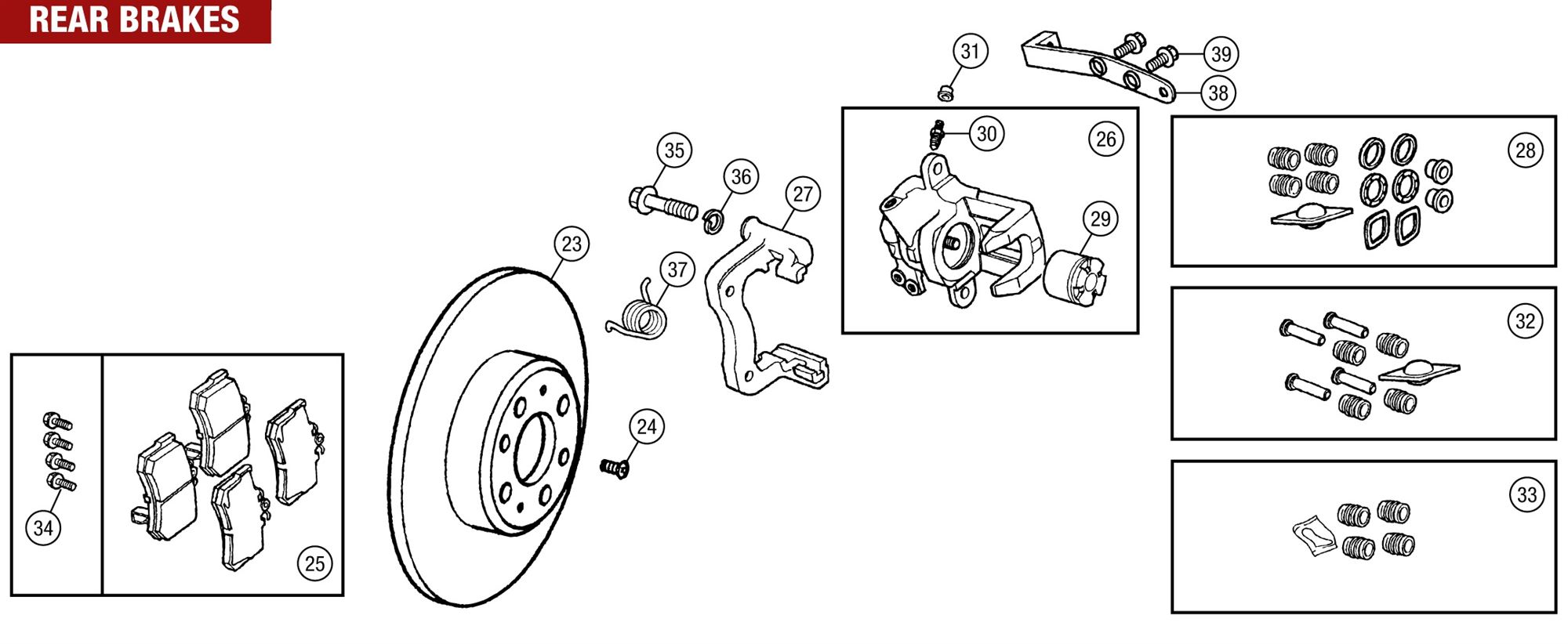 MGF and MG TF Rear Brakes | Rimmer Bros
