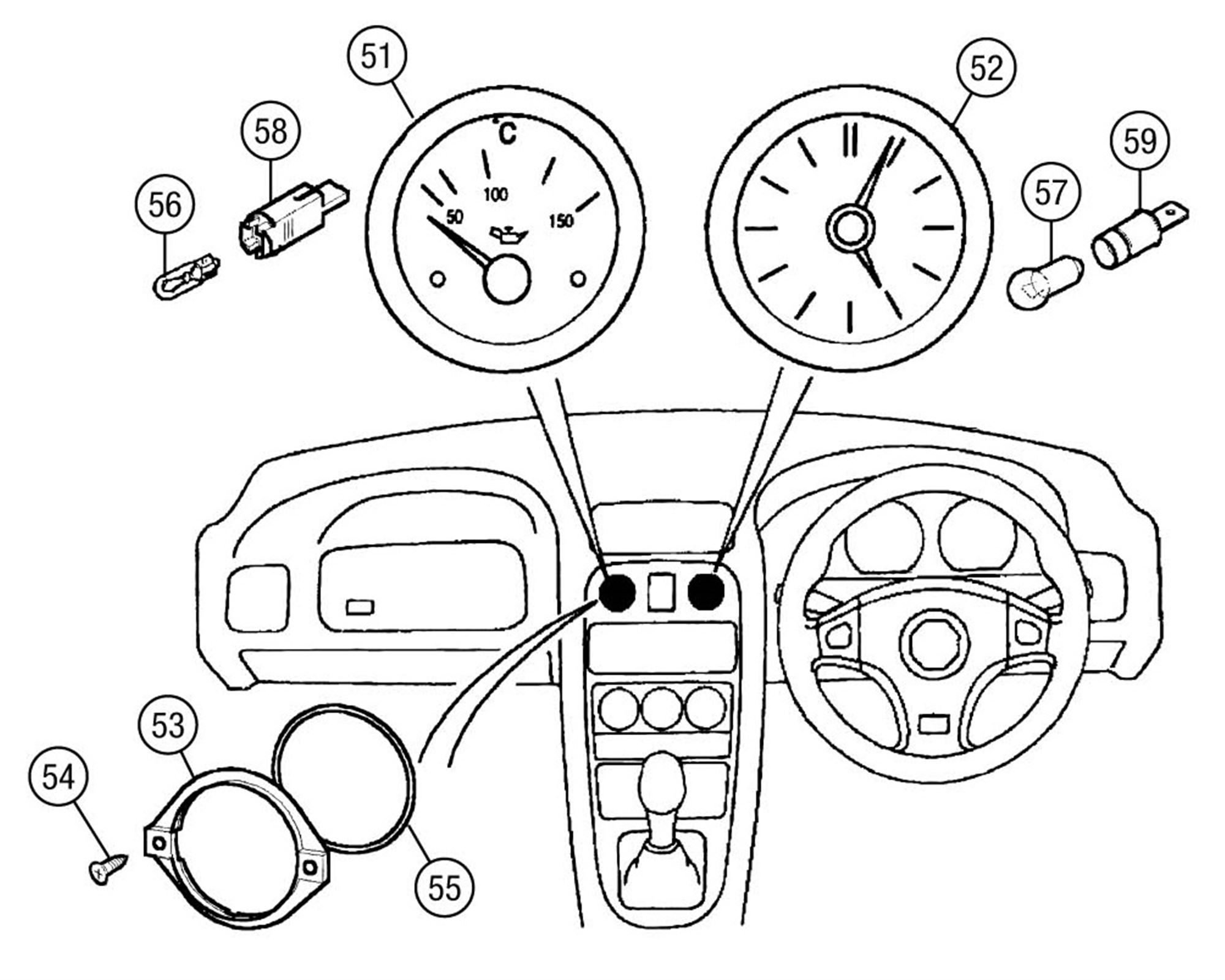 MGF and MG TF Console Gauges | Rimmer Bros