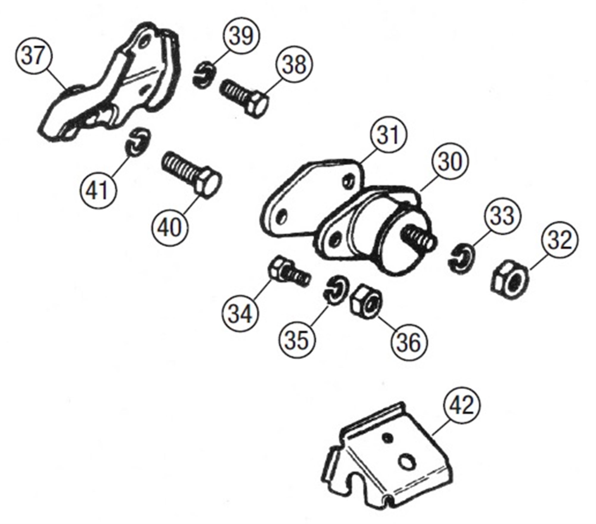 MGB Engine Mountings - V8 Models | Rimmer Bros