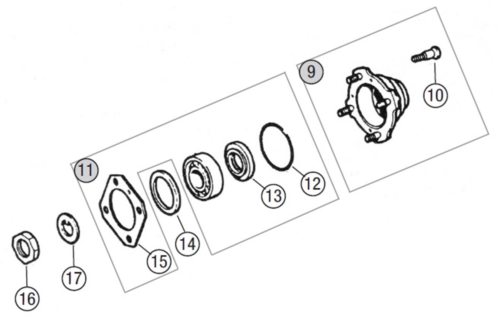 MGB Wheel Hubs & Bearings - Banjo Type | Rimmer Bros