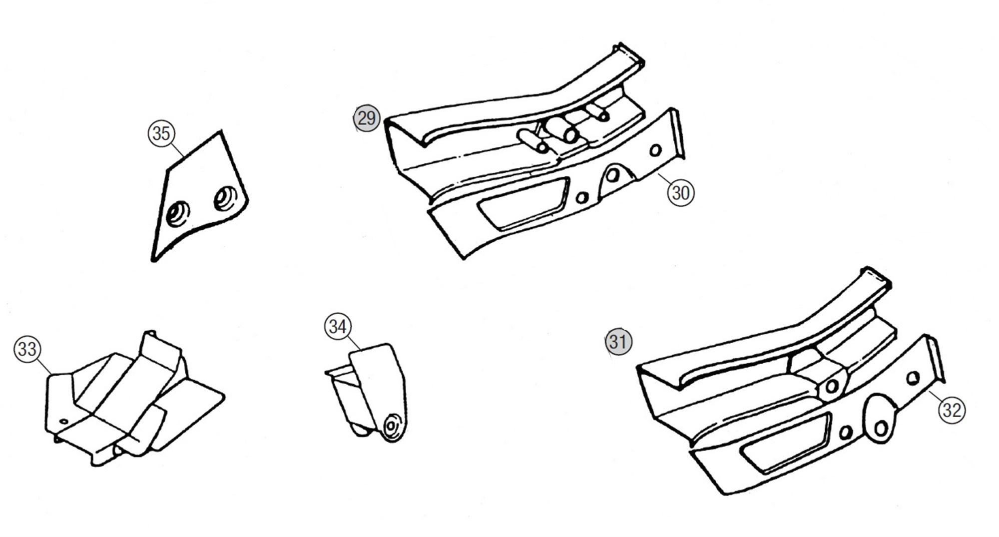 MGB Rear Sidemember & Spring Mounting Repair Panels | Rimmer Bros